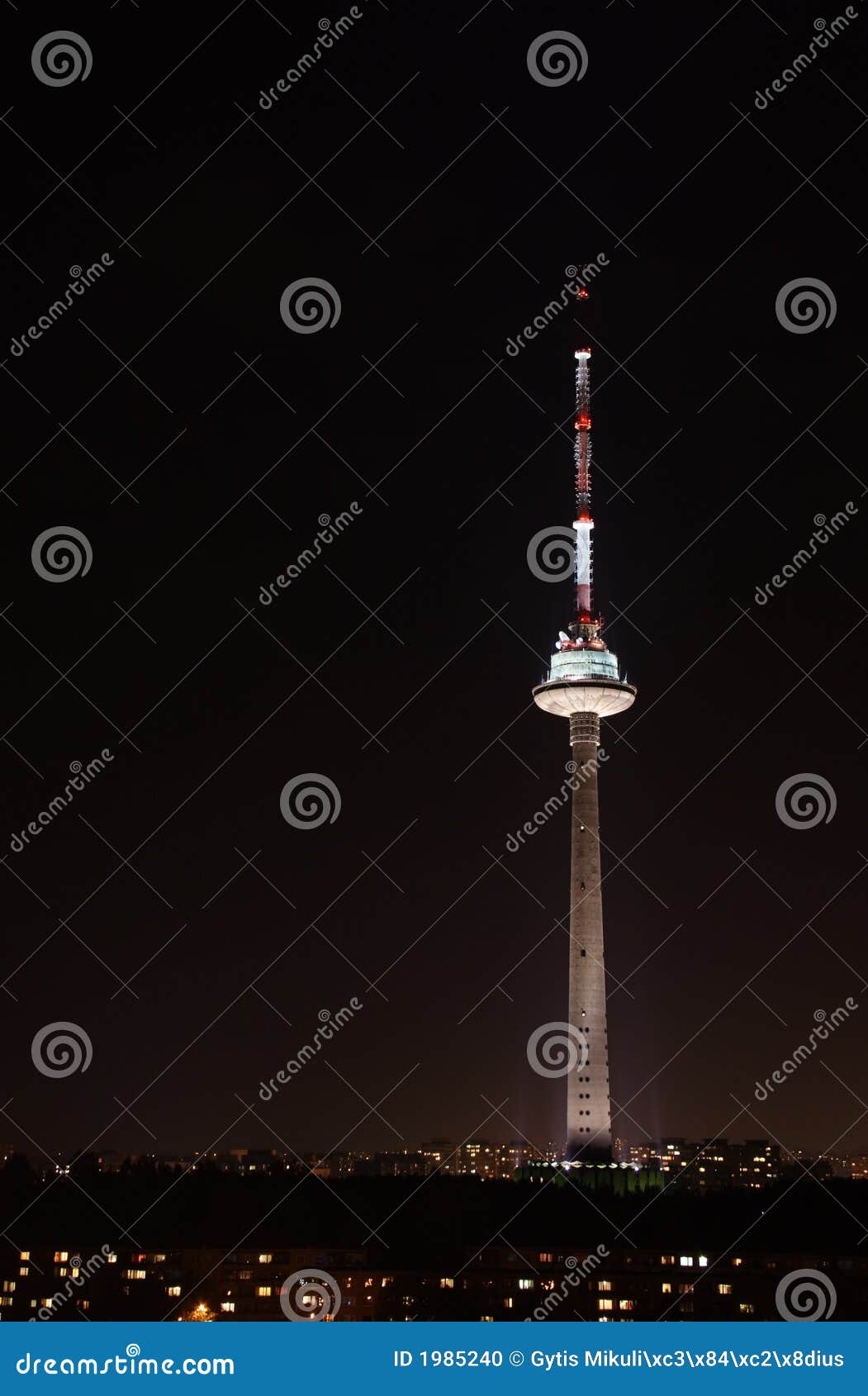 Television tower stock photo. Image of city, apartment - 1985240
