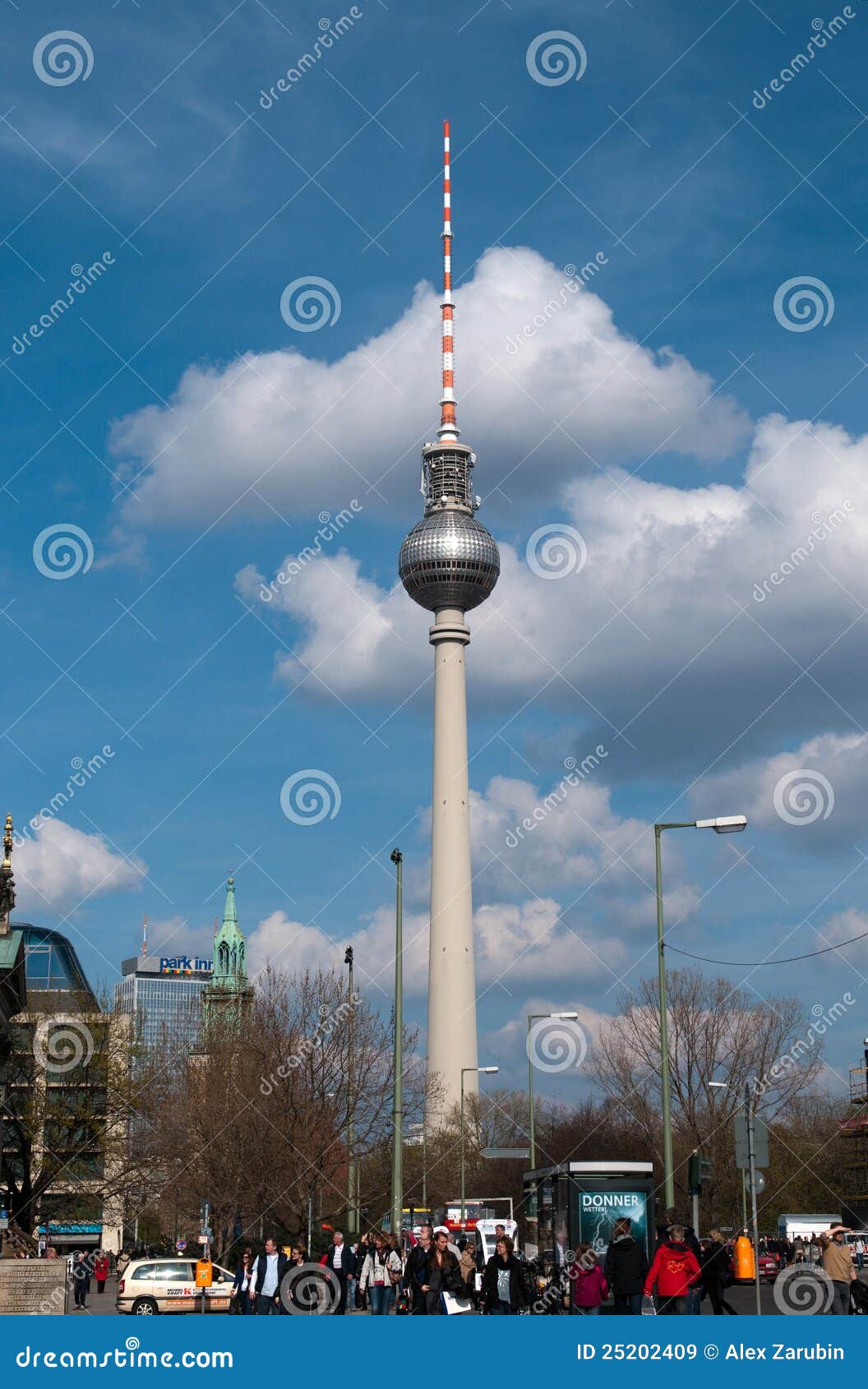 The Television Tower of Berlin Editorial Stock Image - Image of place ...