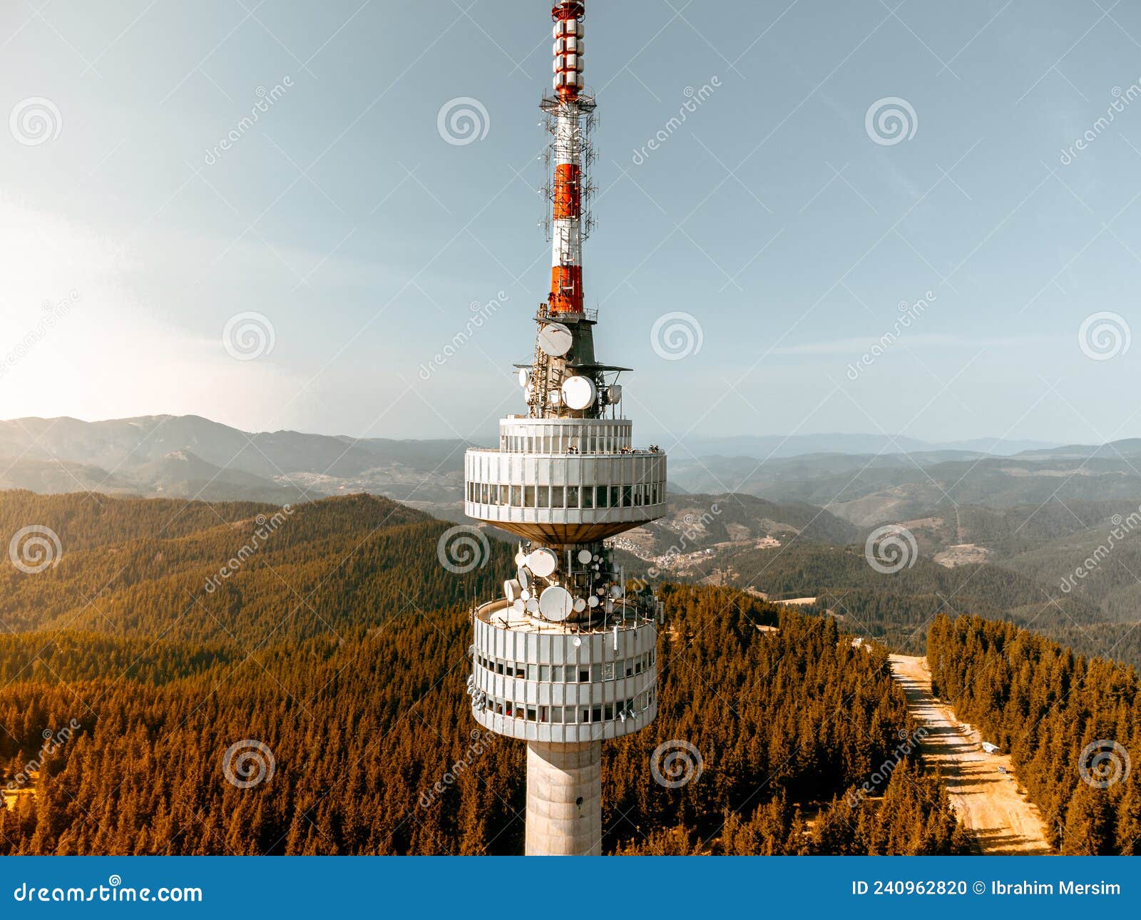 Television Tower from Bird Eye View. Stock Photo - Image of temple ... Television Tower from Bird Eye View. Stock Photo - Image of temple ...