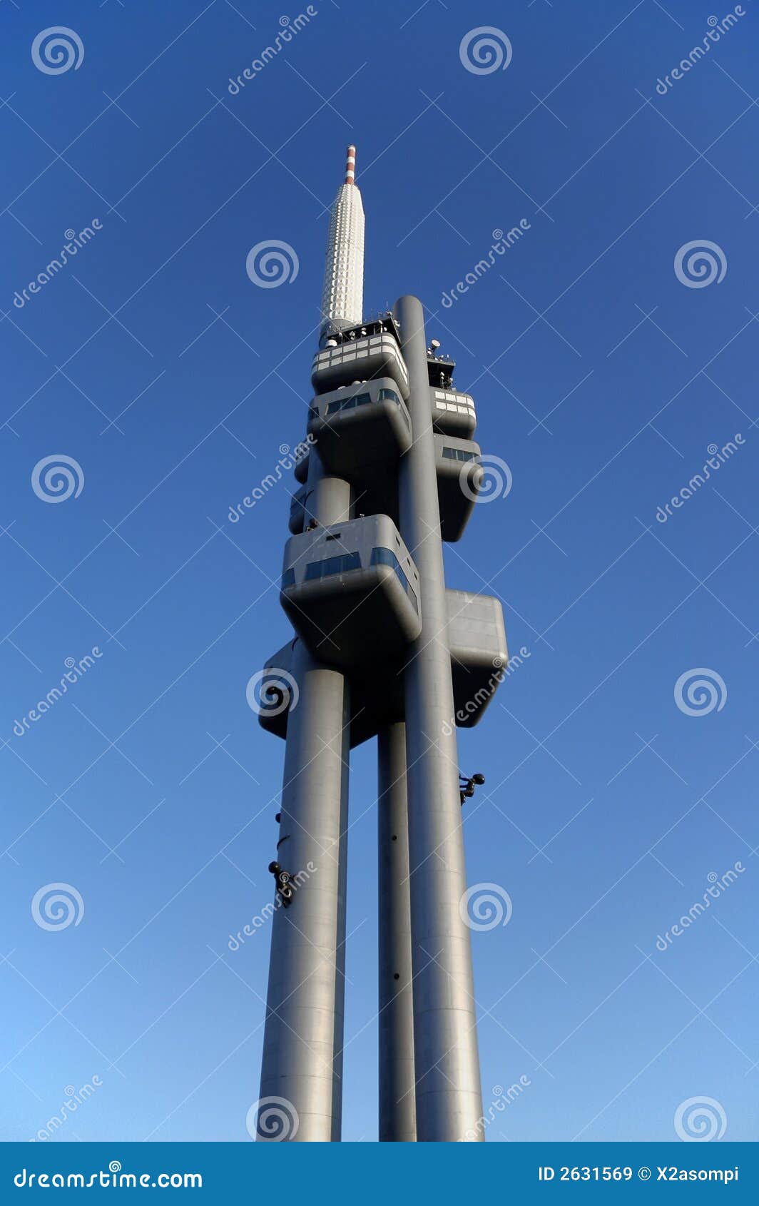 Television tower of Prague stock image. Image of futuristic - 2631569
