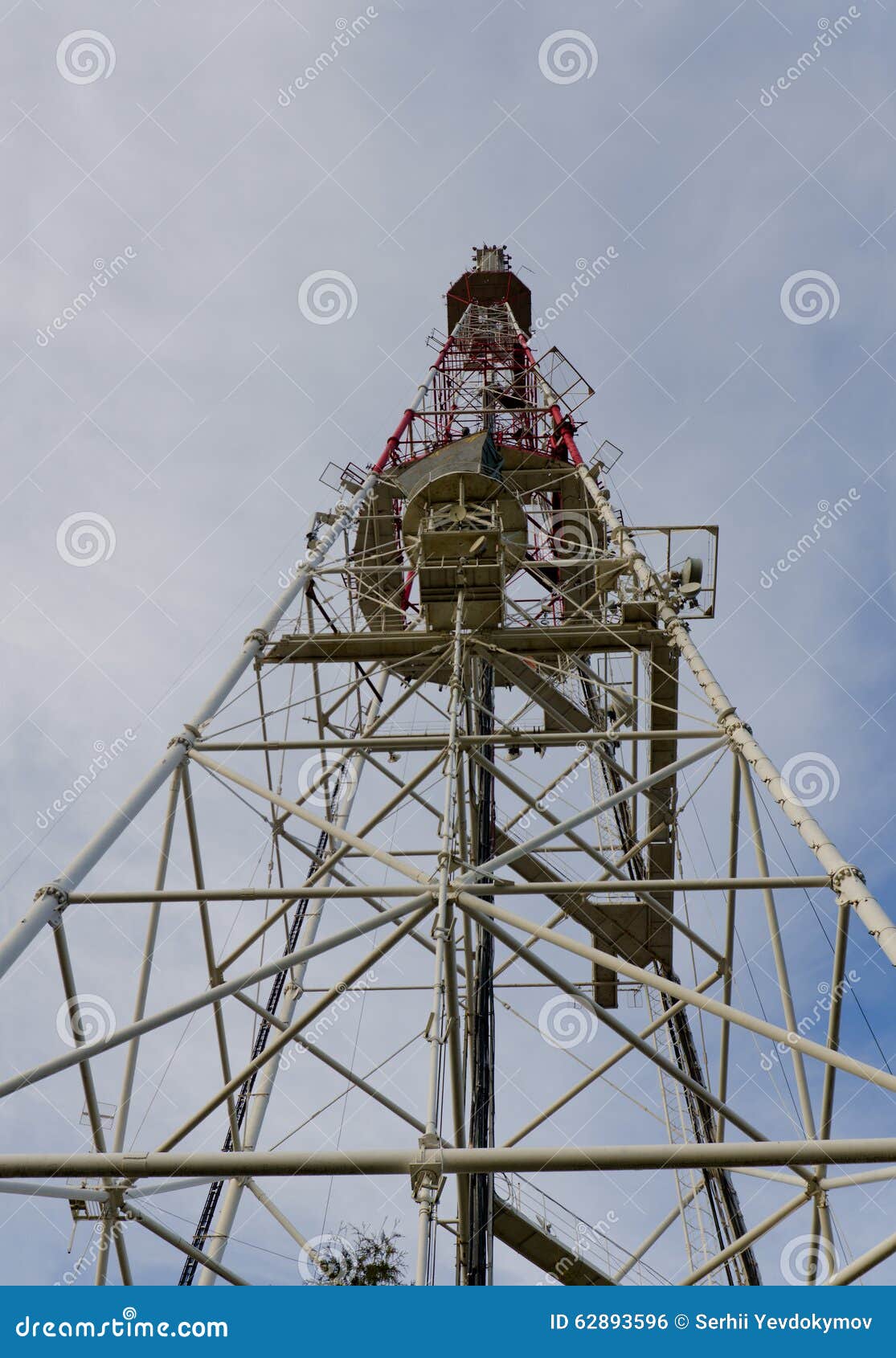 Television Tower, View from Below Stock Photo - Image of tower ...