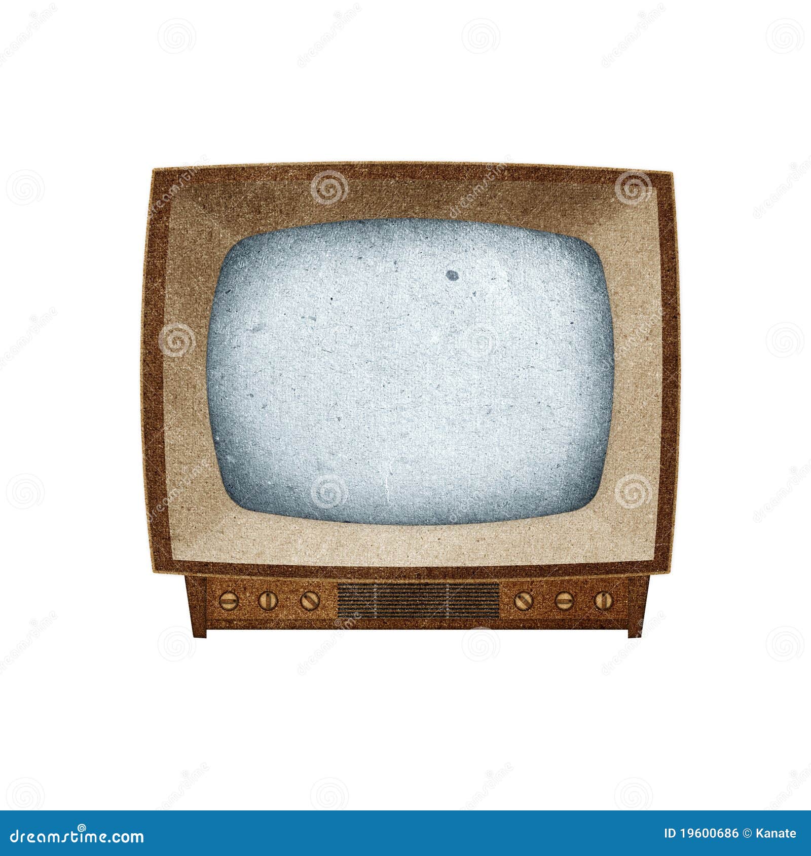 Television ( TV ) Icon Recycled Paper Craft. Royalty-Free Stock ...