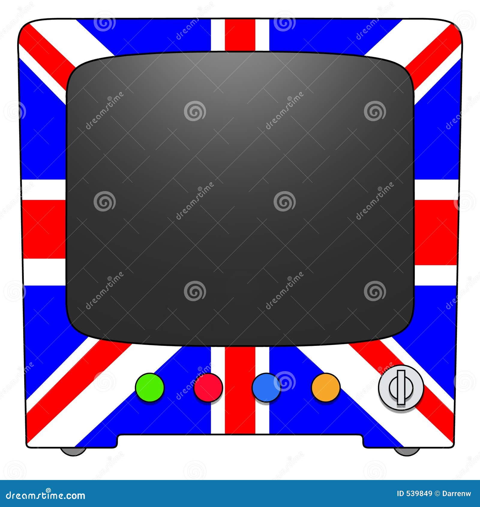 Television UK stock illustration. Illustration of illustrations - 539849