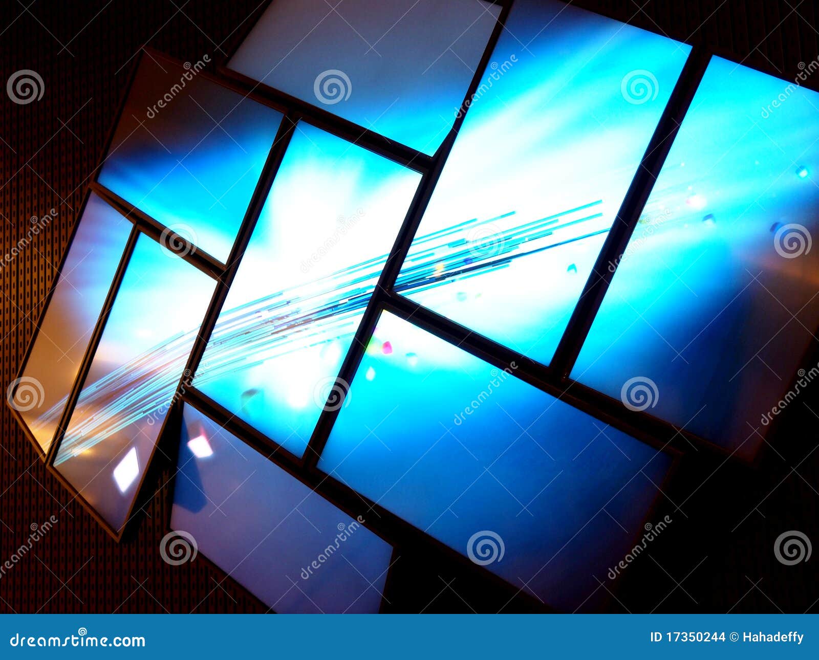 Television on the wall#1 stock photo. Image of electronic - 17350244