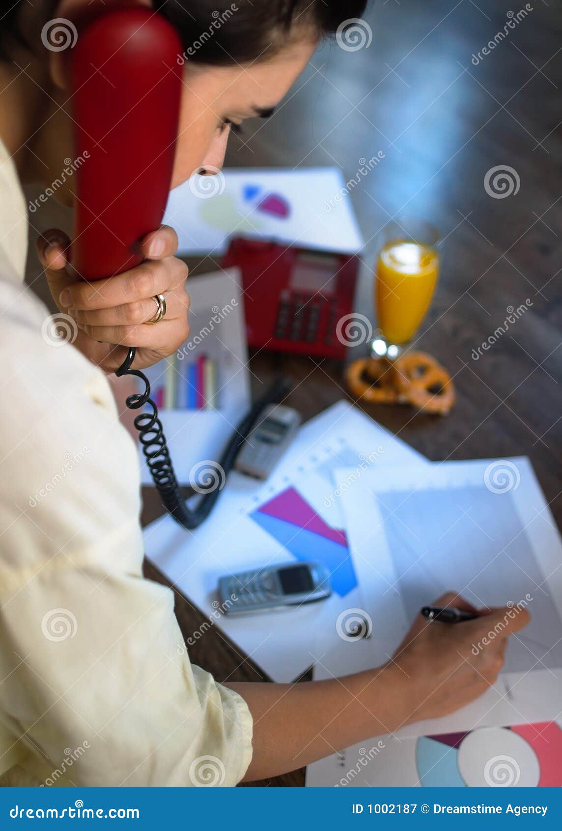 Telework stock image. Image of business, phone, floor - 1002187