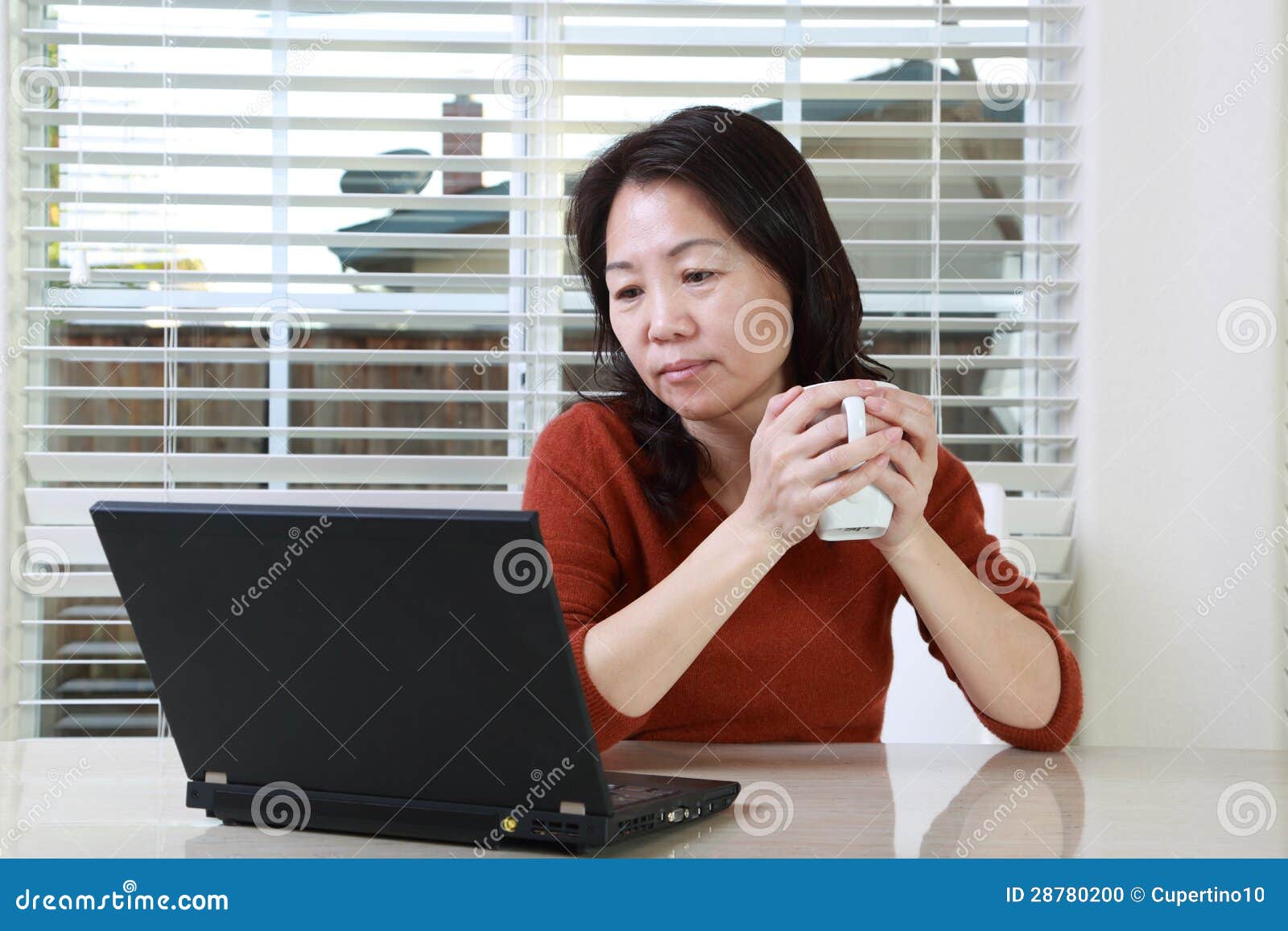 Telework stock photo. Image of person, house, married - 28780200