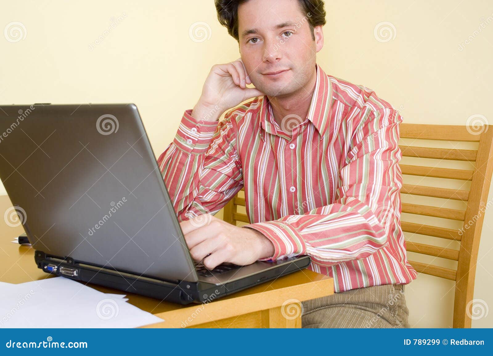 Telework - Working home stock image. Image of think, male - 789299