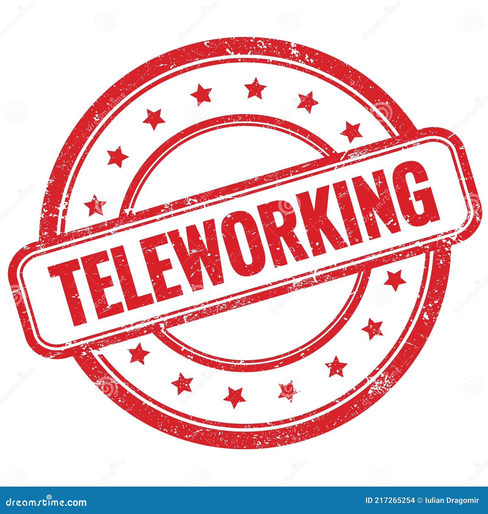 TELEWORKING Text On Green Lines Stamp Sign Royalty-Free Stock Photo ...