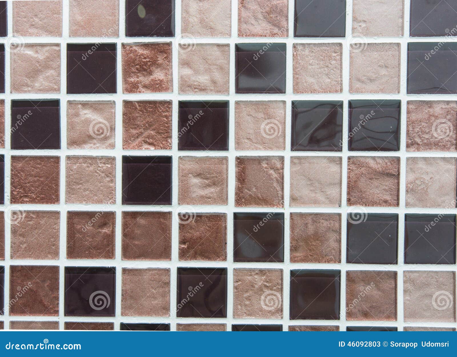 Telhas De Mosaico De Cor Castanha Imagem de Stock - Imagem de wallpaper ...