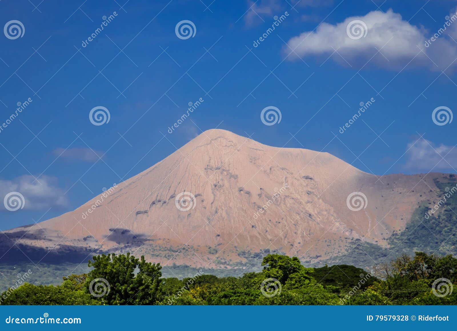 Telica Volcano View, Leon in Nicaragua Stock Photo - Image of nicaragua ...