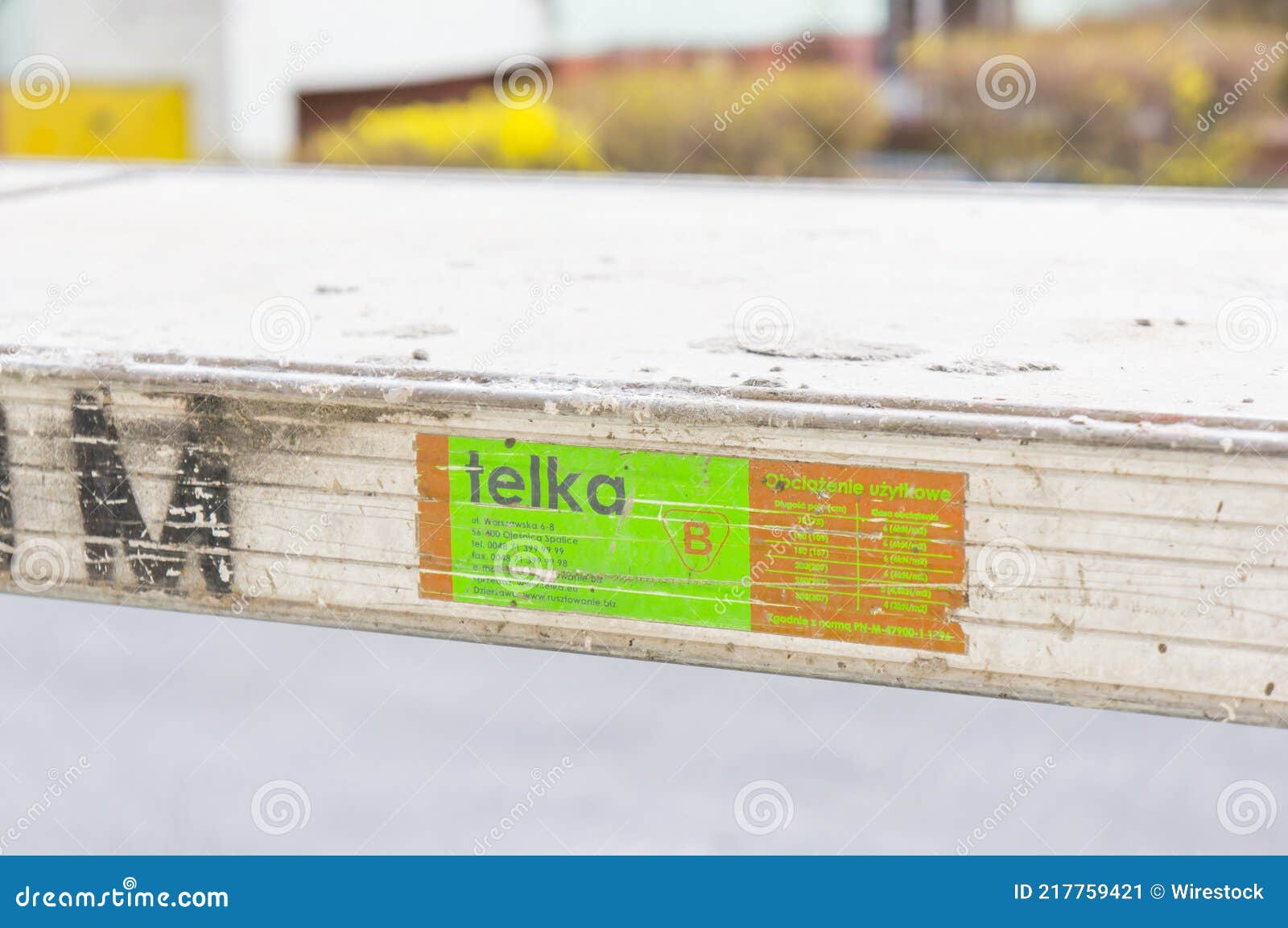 Telka Company Sticker on Rack Editorial Photo - Image of company, logo ...