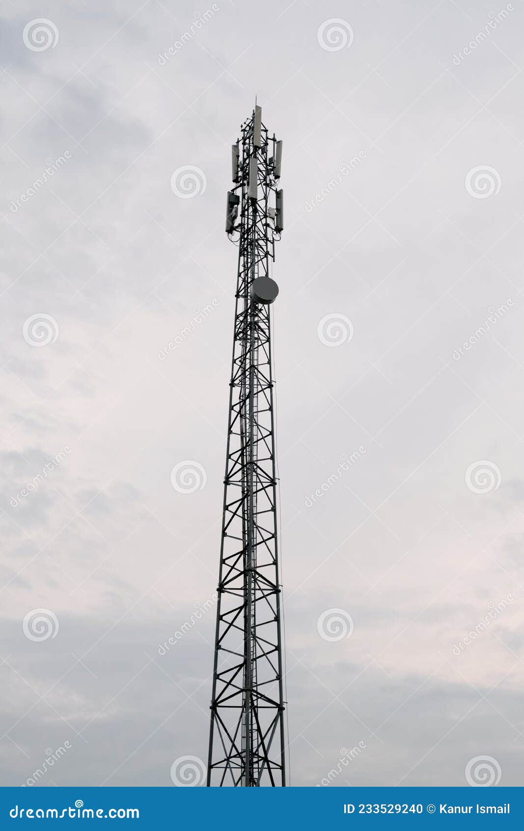 Telkom Tower With Gray Sky As A Background Stock Photography ...