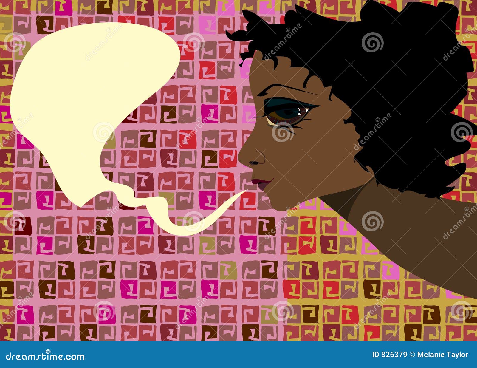 Tell Me stock vector. Illustration of gold, woman, style - 826379