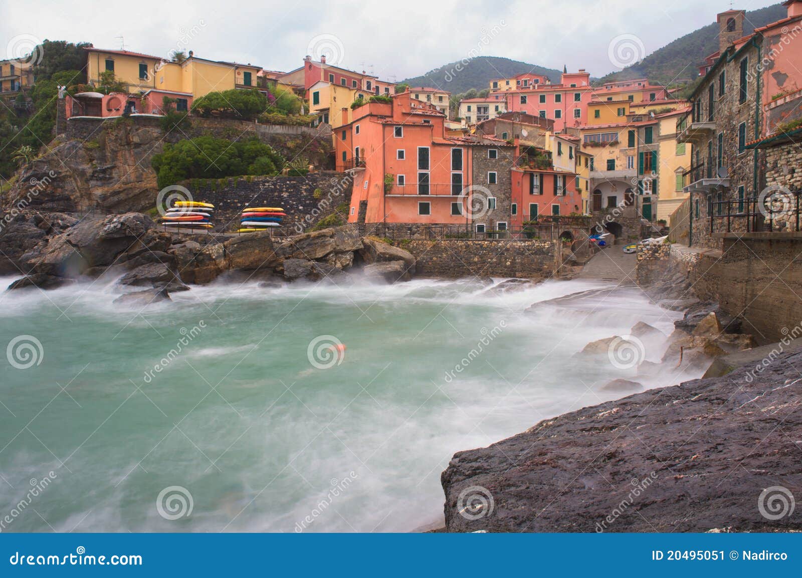 Tellaro stock image. Image of blue, exotic, beach, coastline - 20495051