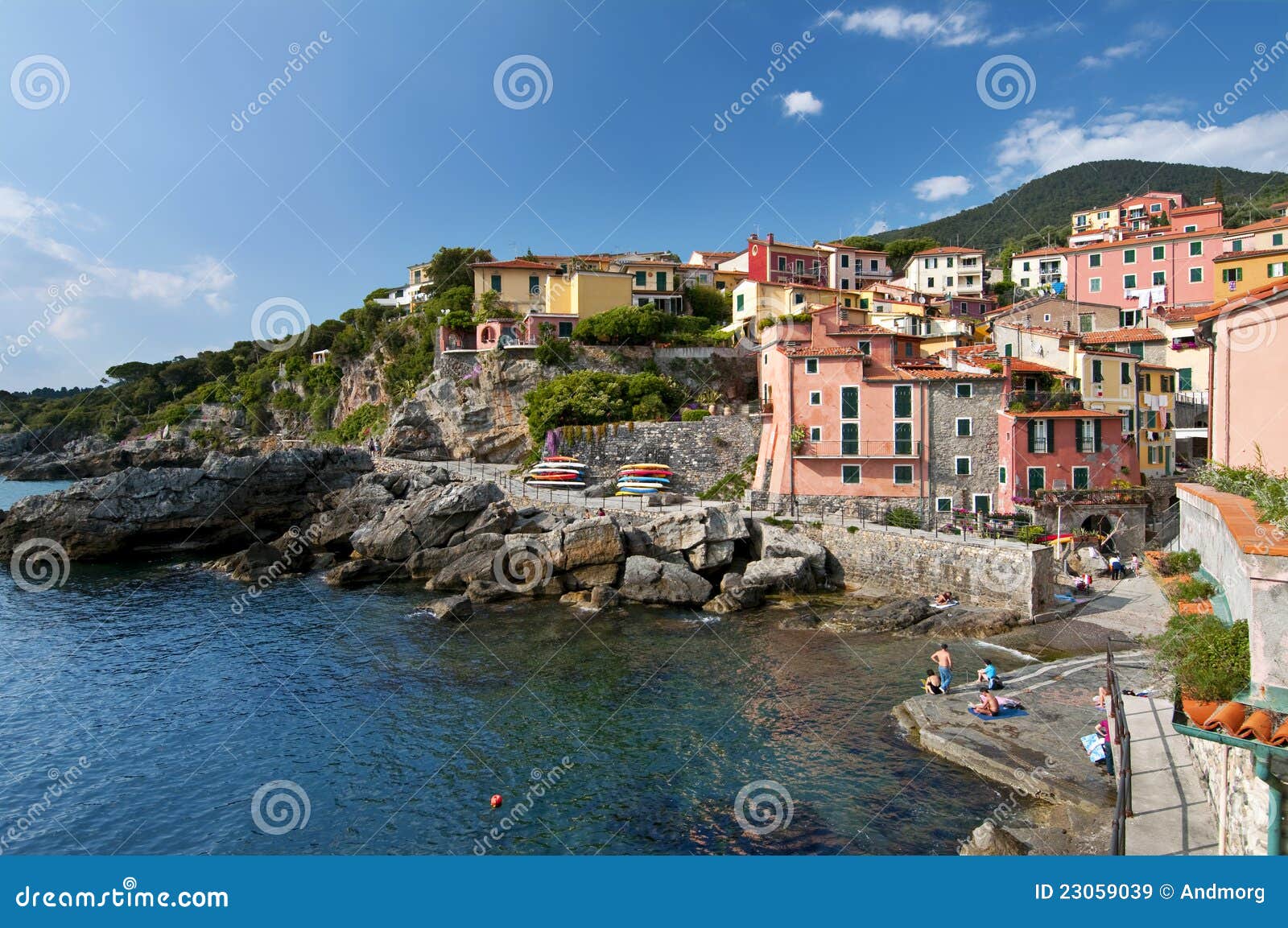 Tellaro stock image. Image of house, romantic, italian - 23059039