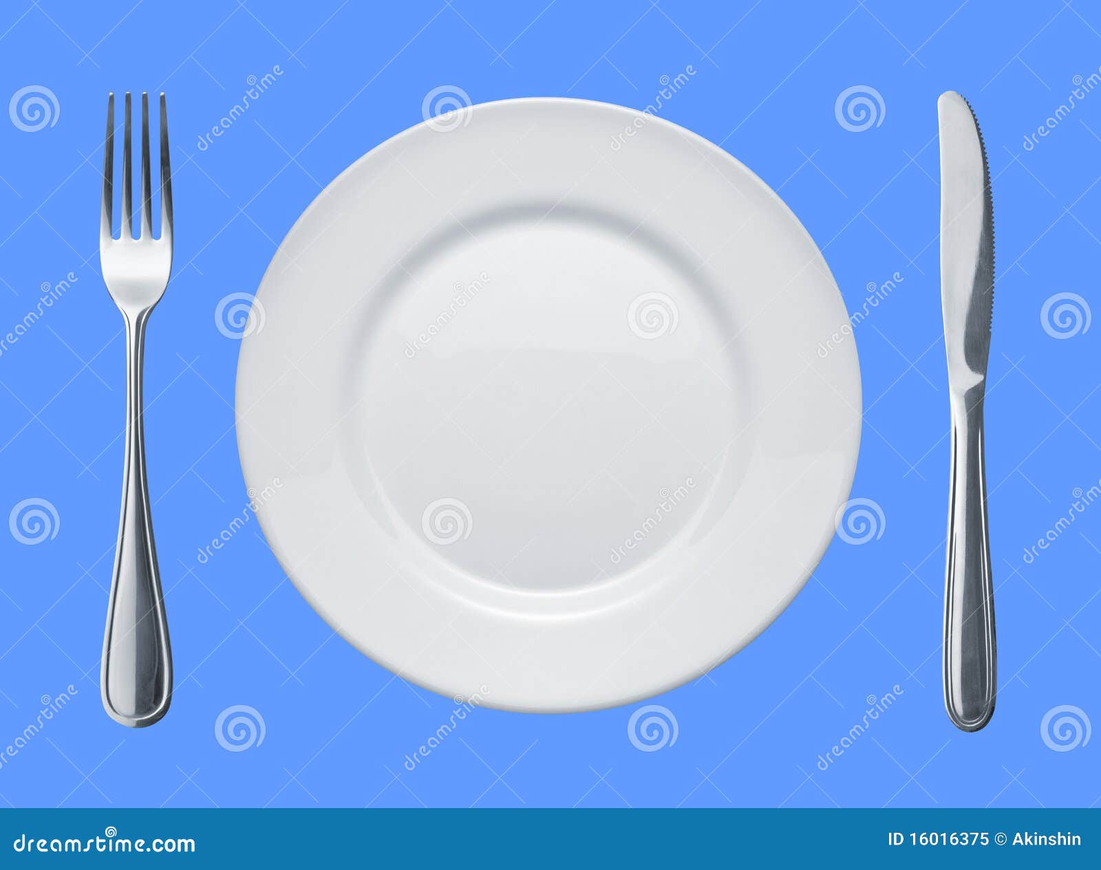 Teller und Besteck stockbild. Bild von geschirr, metall - 16016375