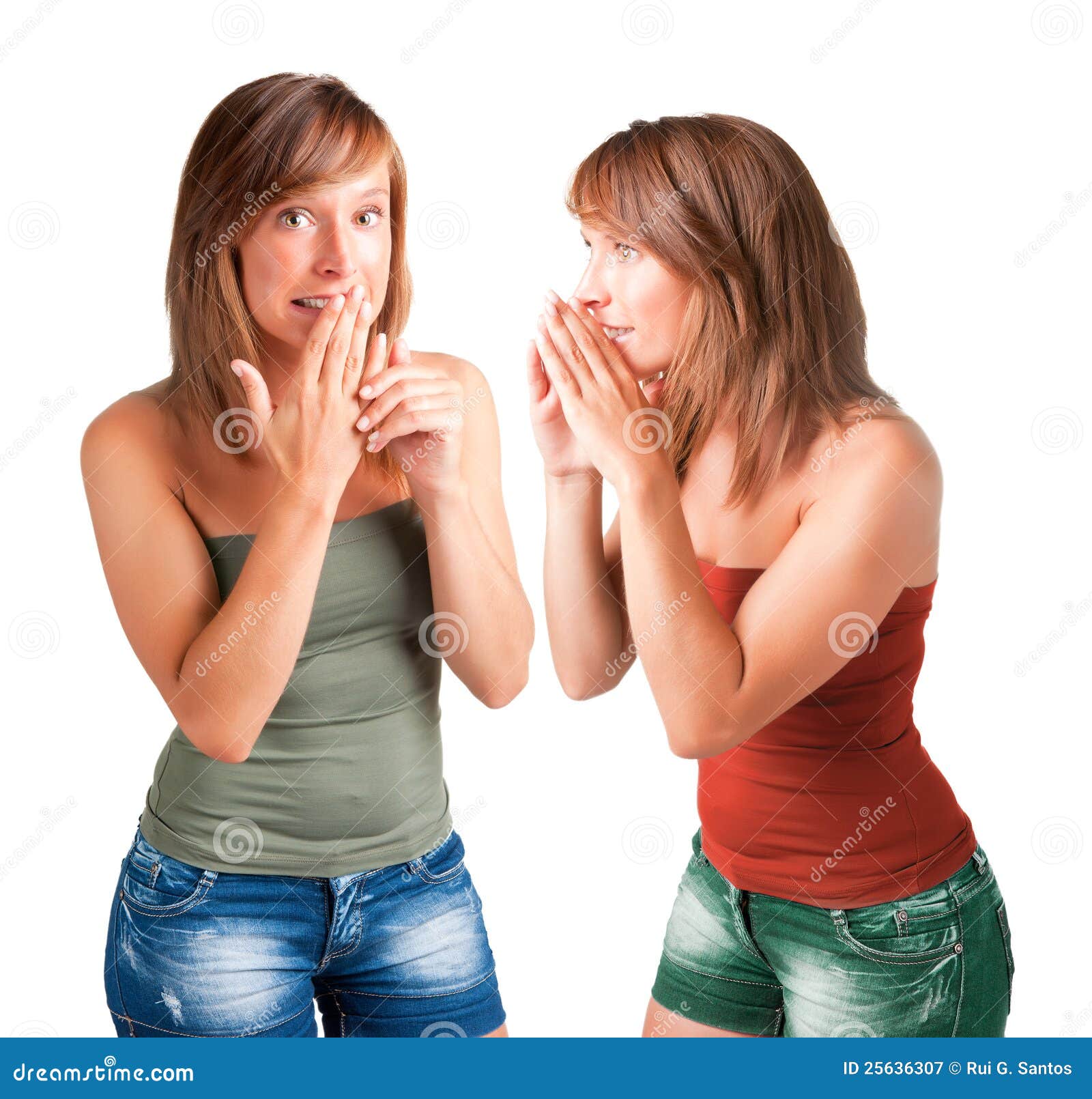Telling a Secret stock image. Image of confident, face - 25636307