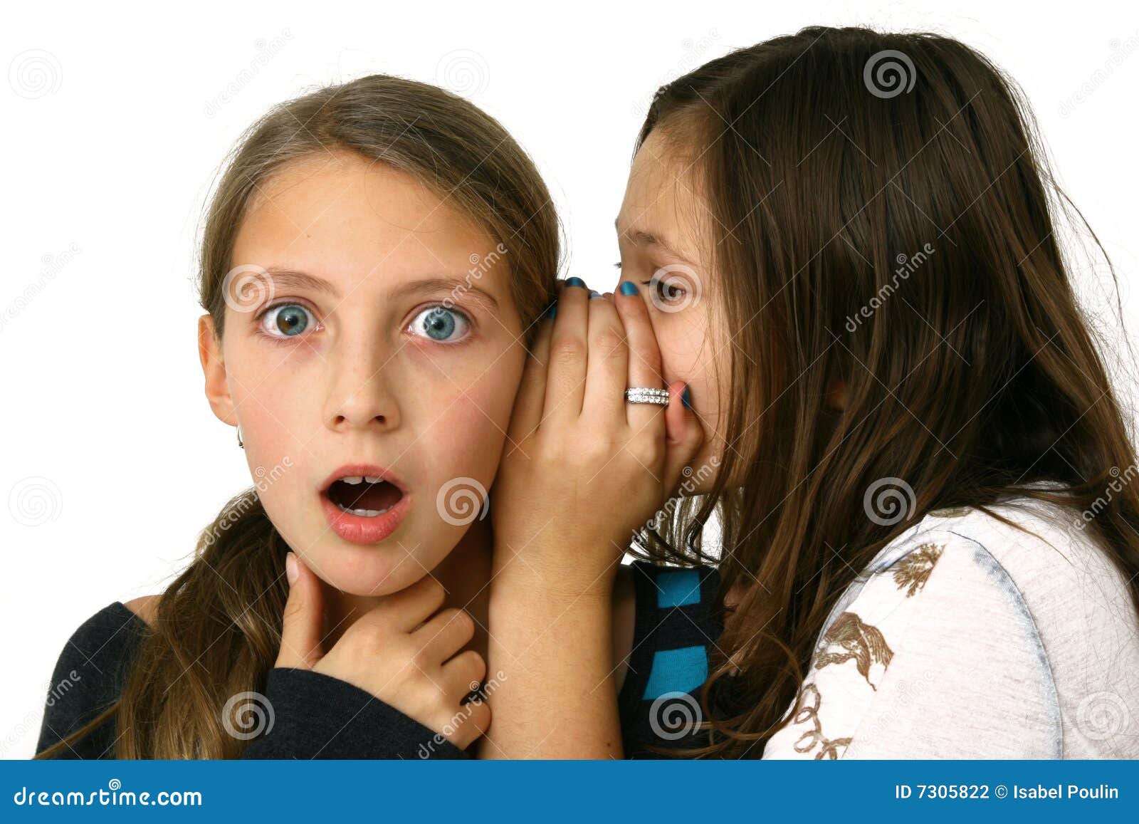 Telling secrets stock photo. Image of amazed, shocked - 7305822