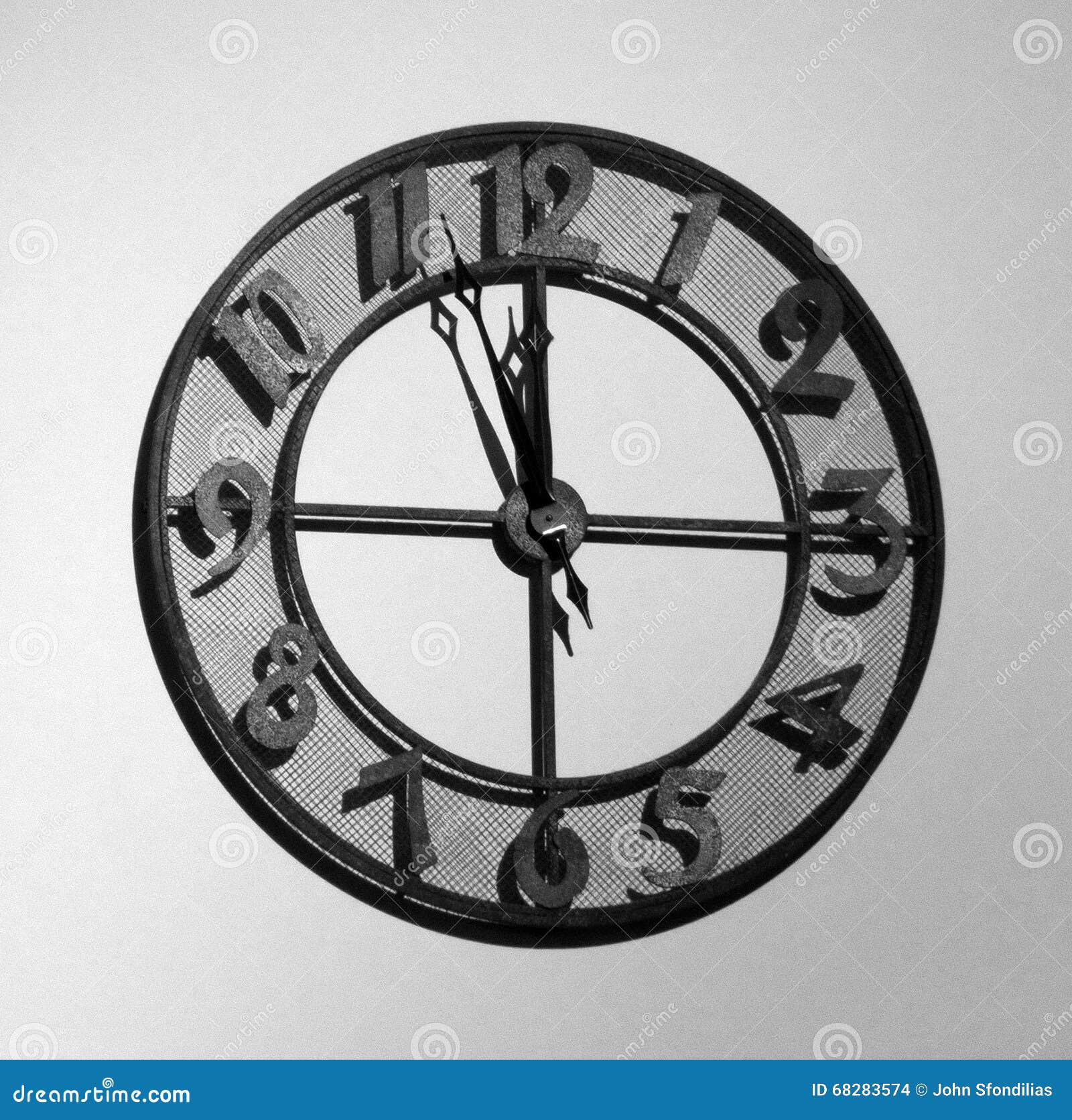 Telling Time stock photo. Image of noon, time, wall, analog - 68283574