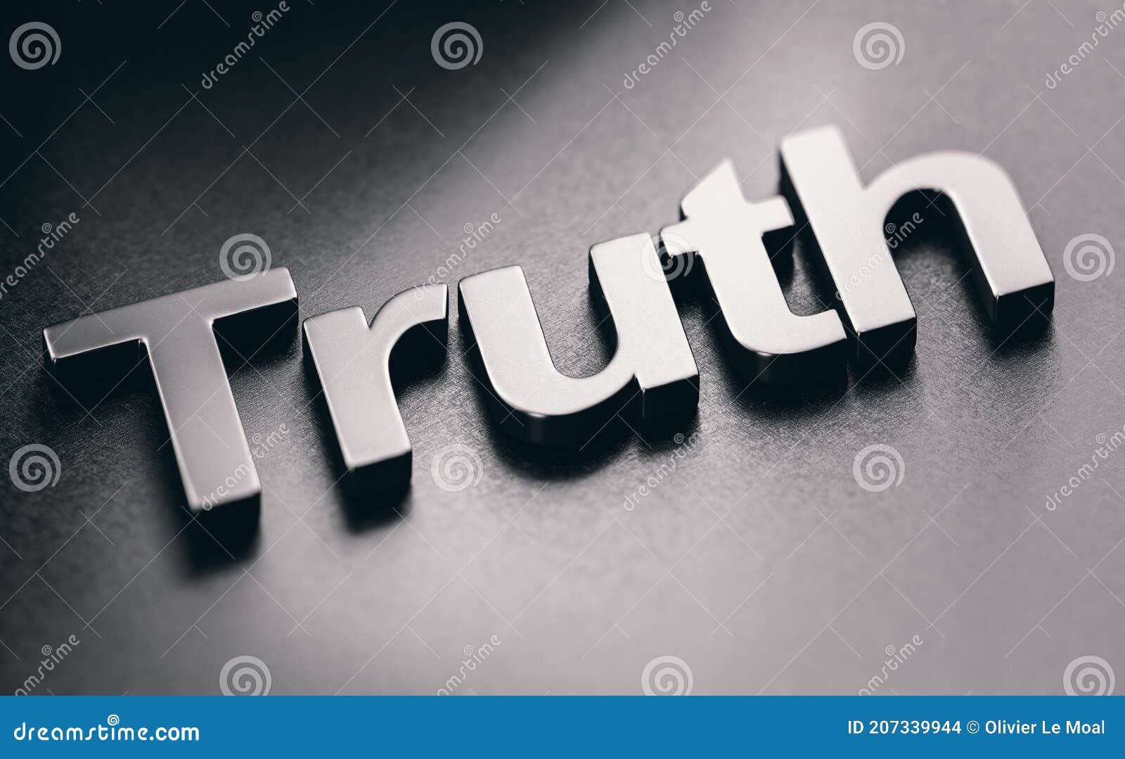 Telling the Truth. Massive Word Over Black Background Stock ...