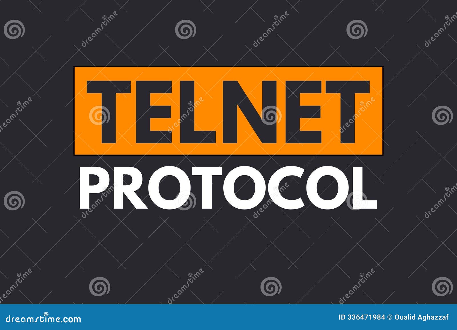 TELNET Protocol, Teletype Network Stock Illustration - Illustration of ...
