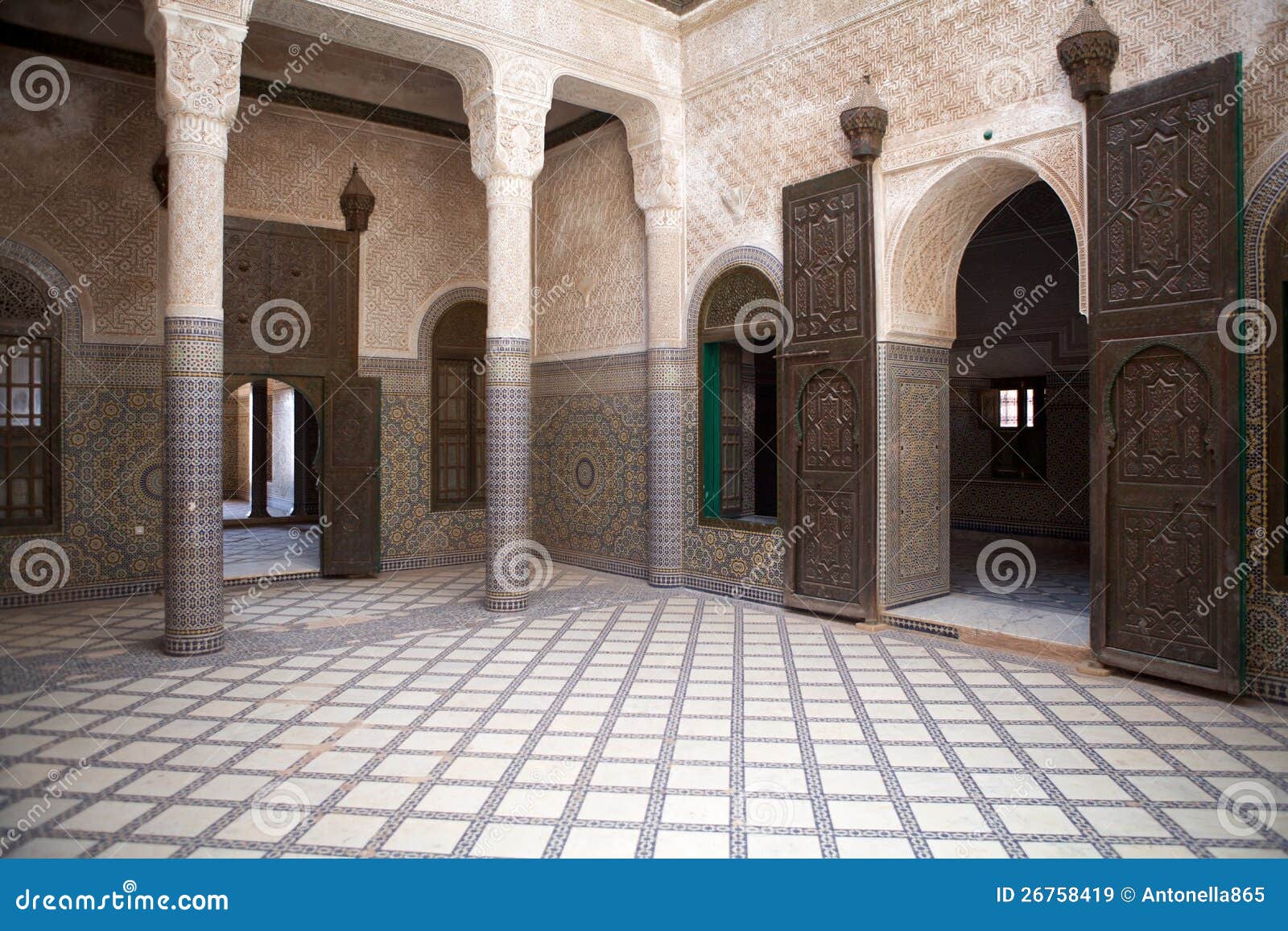 Telouet ancient kasbah stock image. Image of building - 26758419