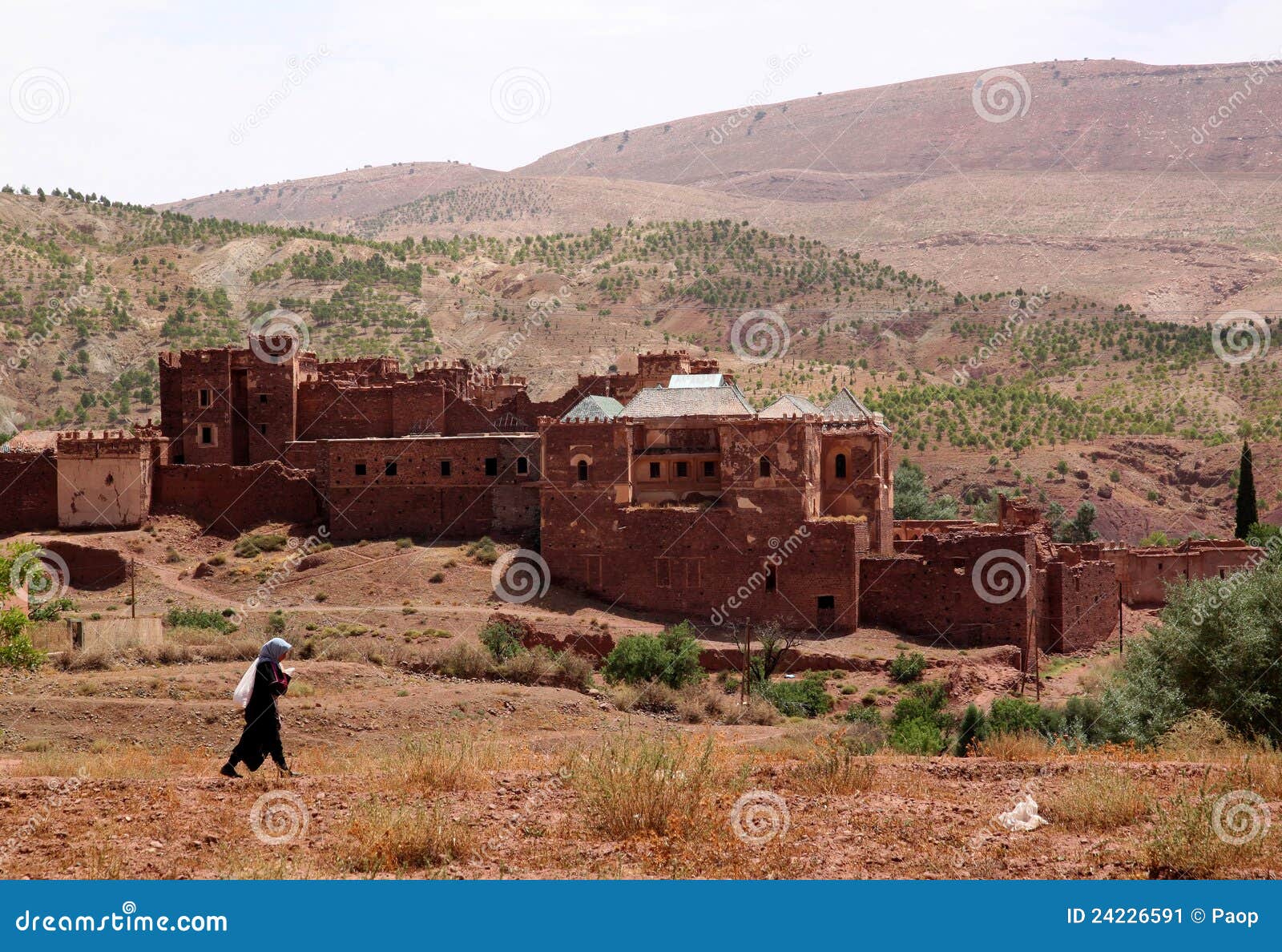 Telouet kasbah editorial photo. Image of detail, africa - 24226591