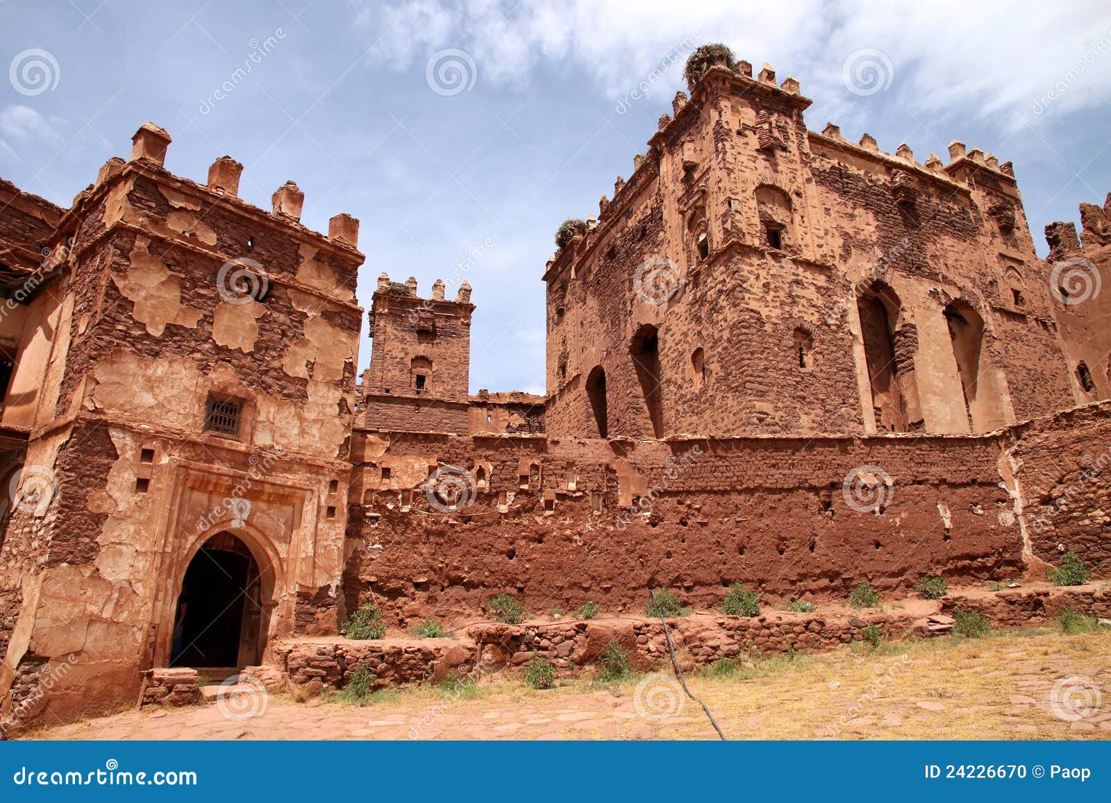 Telouet kasbah stock photo. Image of fortification, arid - 24226670