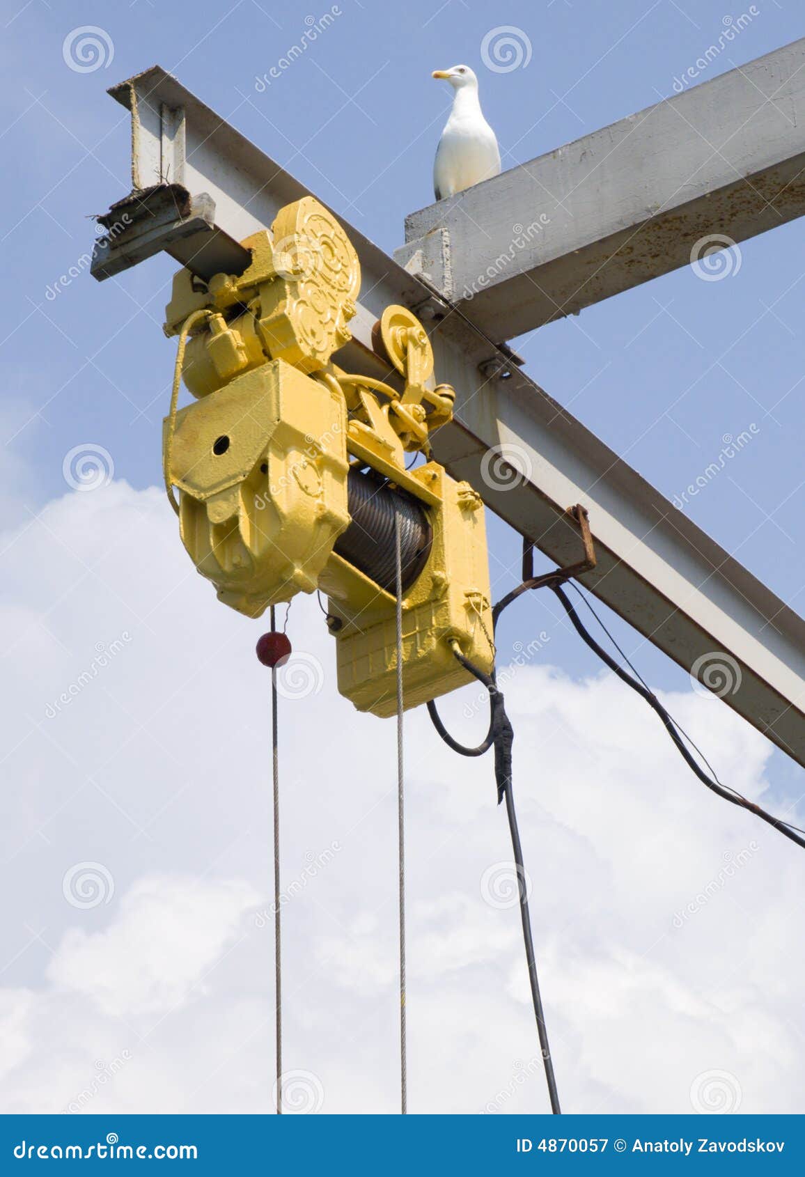 Telpher stock image. Image of load, labour, cradle, heavy - 4870057