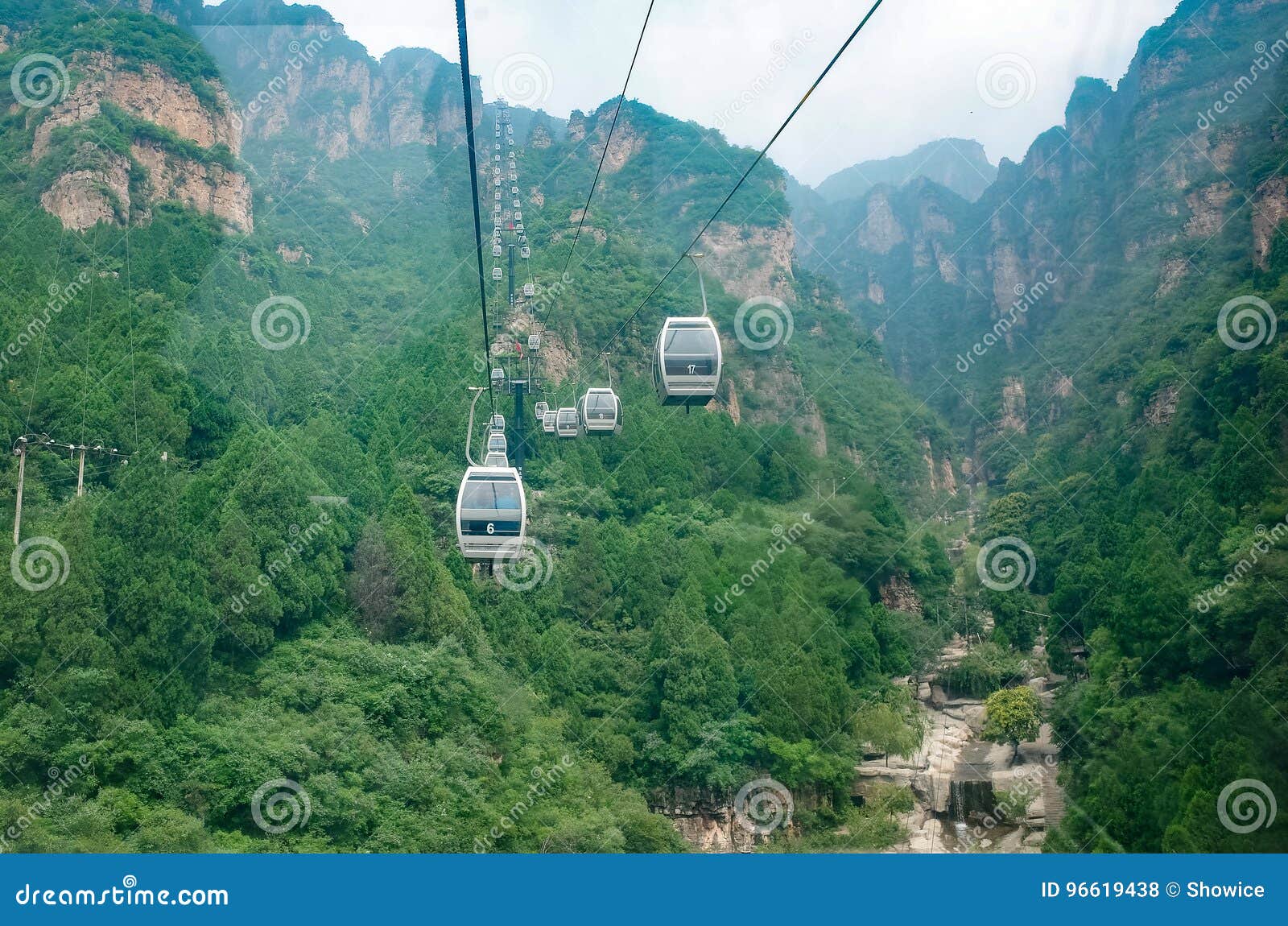 Telpher editorial stock photo. Image of nature, mountain - 96619438