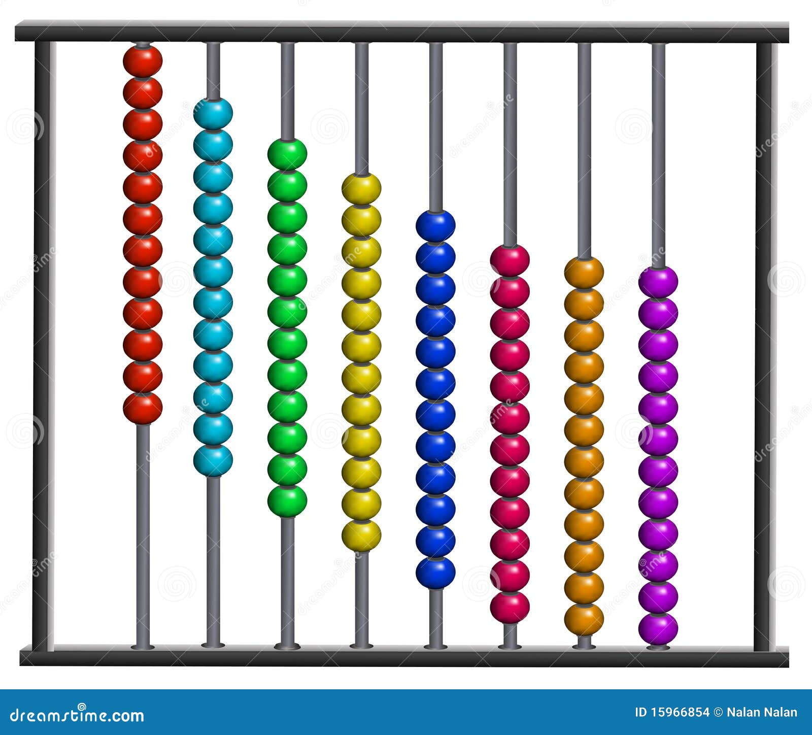 Telraam vector illustratie. Illustration of aantallen - 15966854