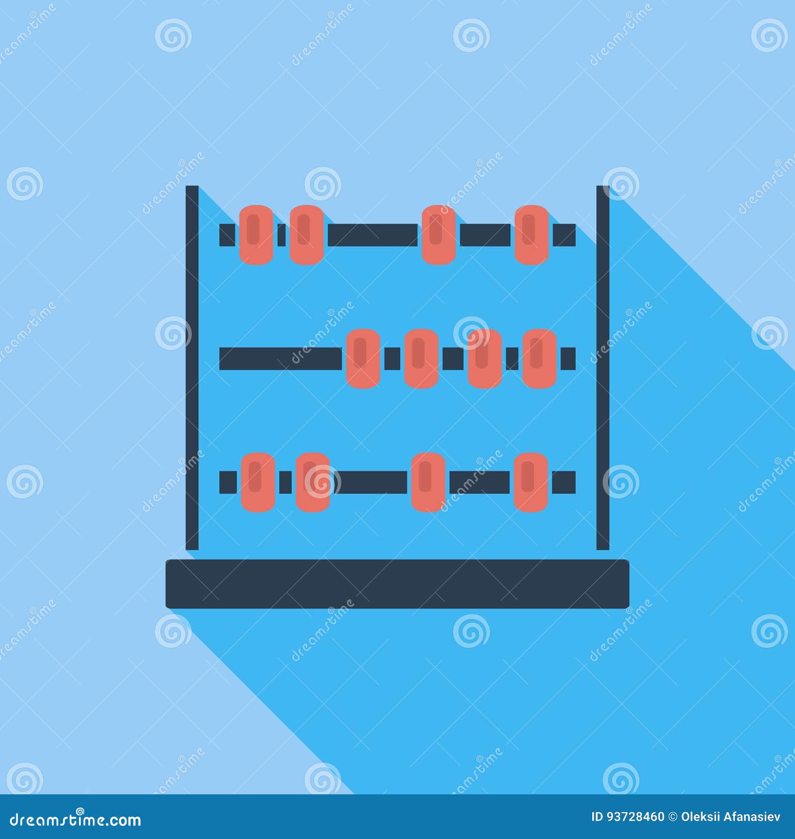 Telraam vector illustratie. Illustration of telling, ontwerp - 93728460