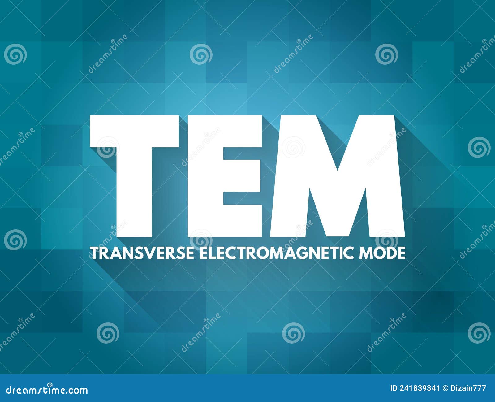 TEM - Transverse Electromagnetic Mode Acronym, Abbreviation Concept ...