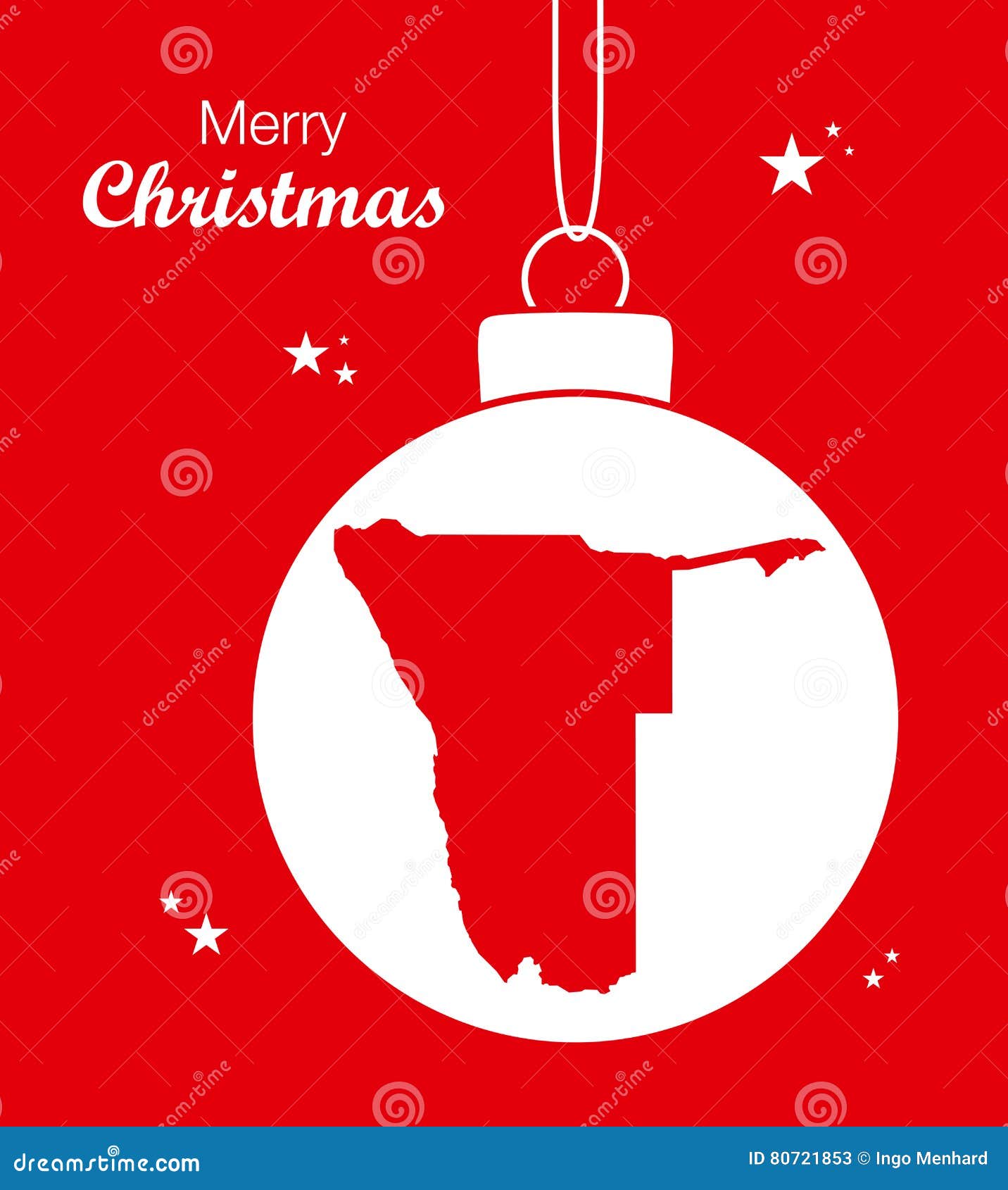 Tema De La Feliz Navidad Con El Mapa De Namibia Stock de ilustración ...