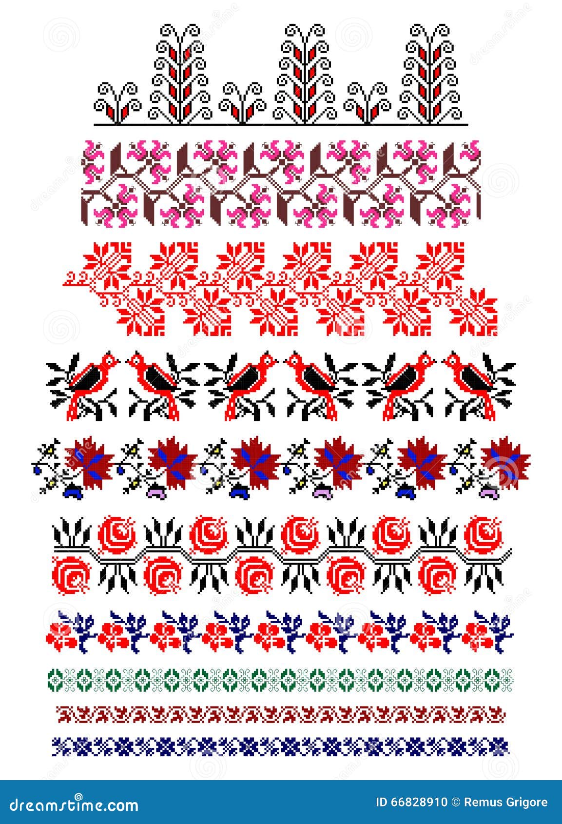 Tema tradizionale rumeno illustrazione vettoriale. Illustrazione di ...