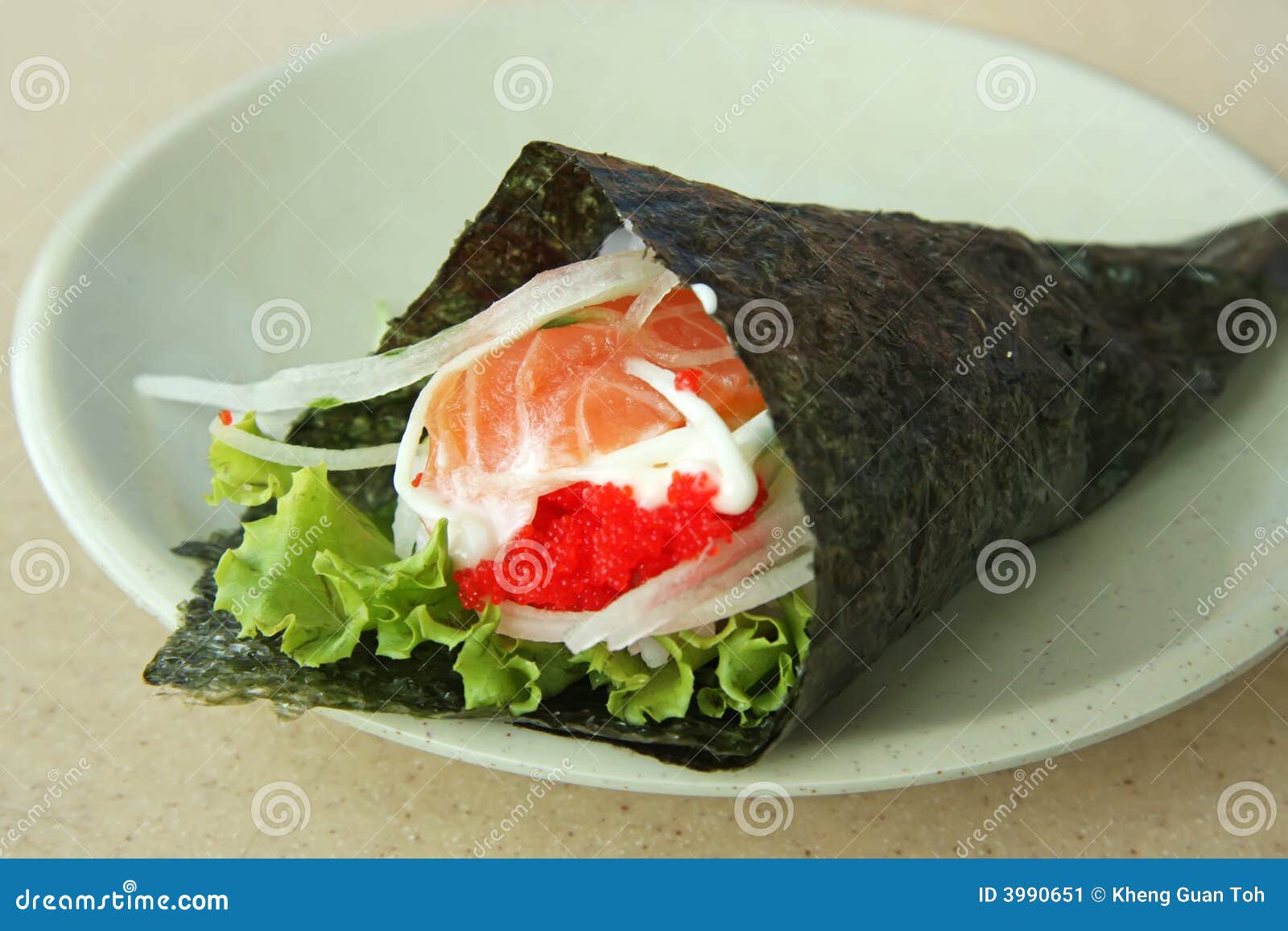Temaki sushi stock image. Image of meal, preparation, temaki - 3990651