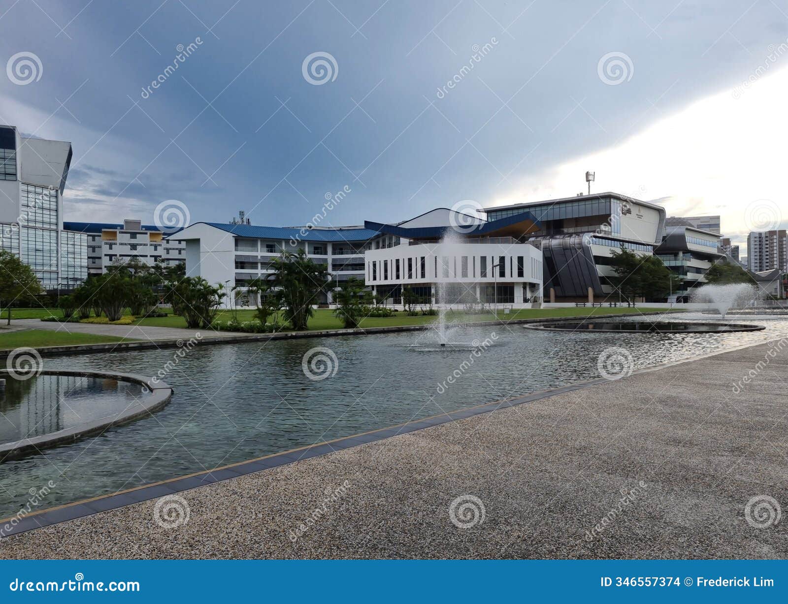 Temasek Polytechnic in Tampines, Singapore Stock Photo - Image of ...