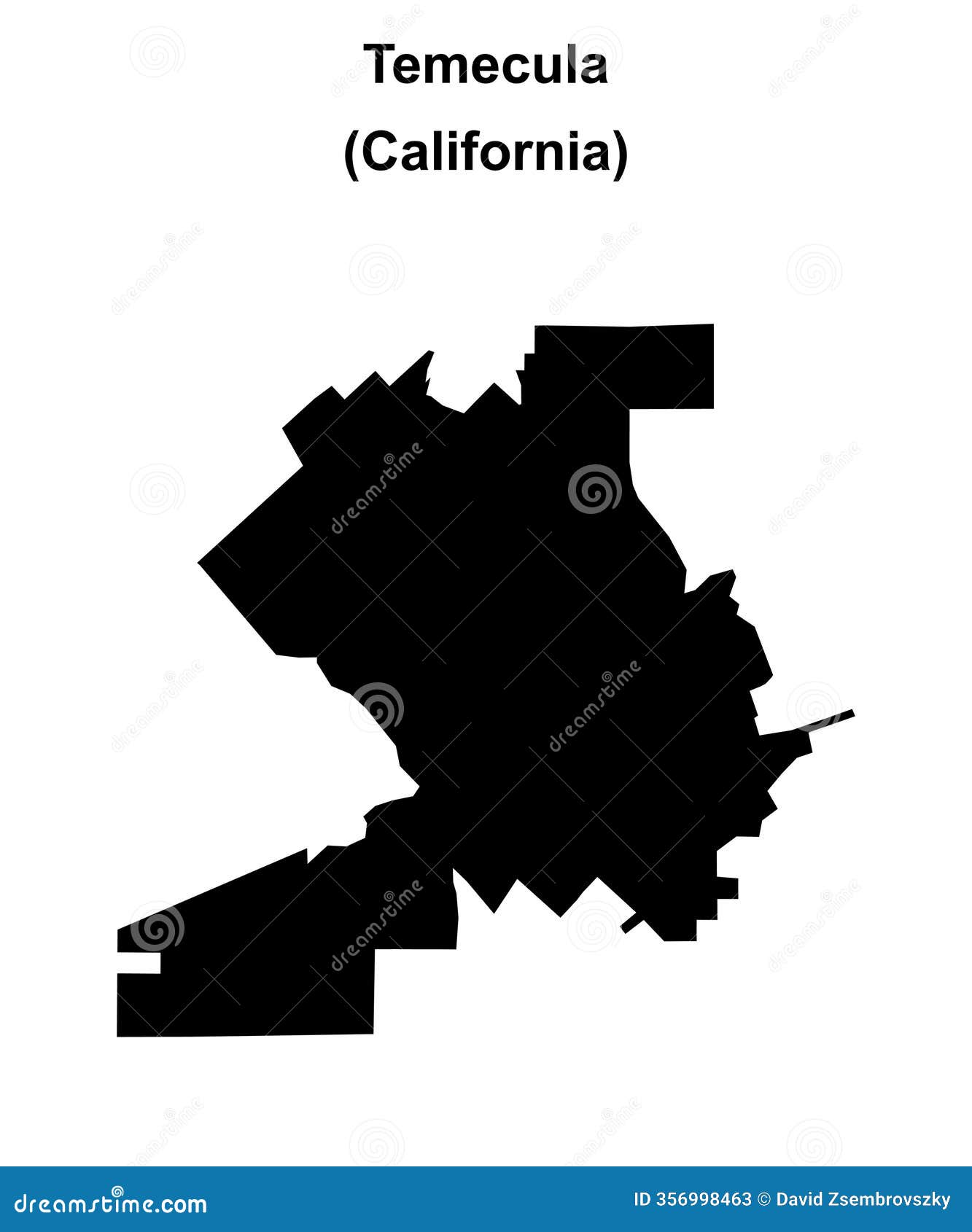 Temecula outline map stock illustration. Illustration of vector - 356998463