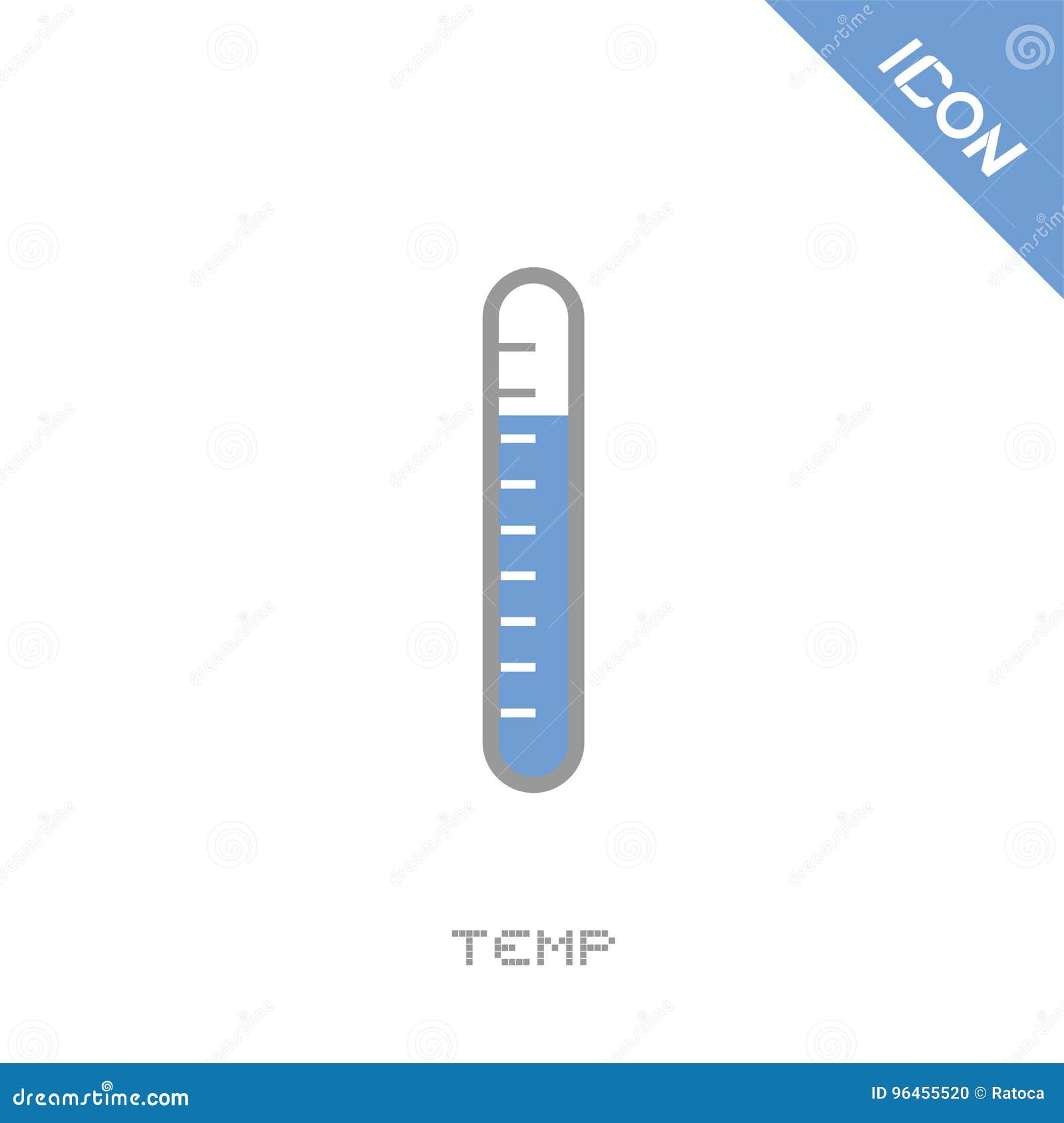 Temp Icon Vector Illustration | CartoonDealer.com #96455520