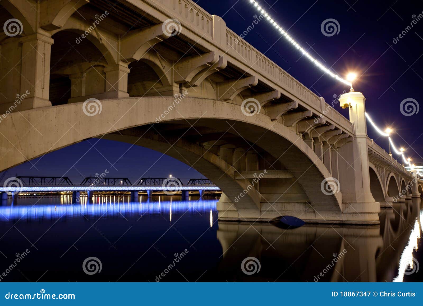 Tempe Arizona Bridge stock image. Image of building, downtown - 18867347