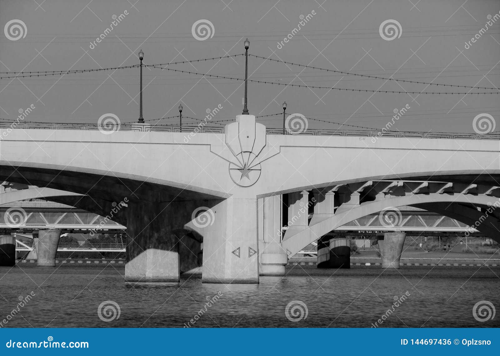 Tempe bridge stock photo. Image of tempe, bridge, water - 144697436