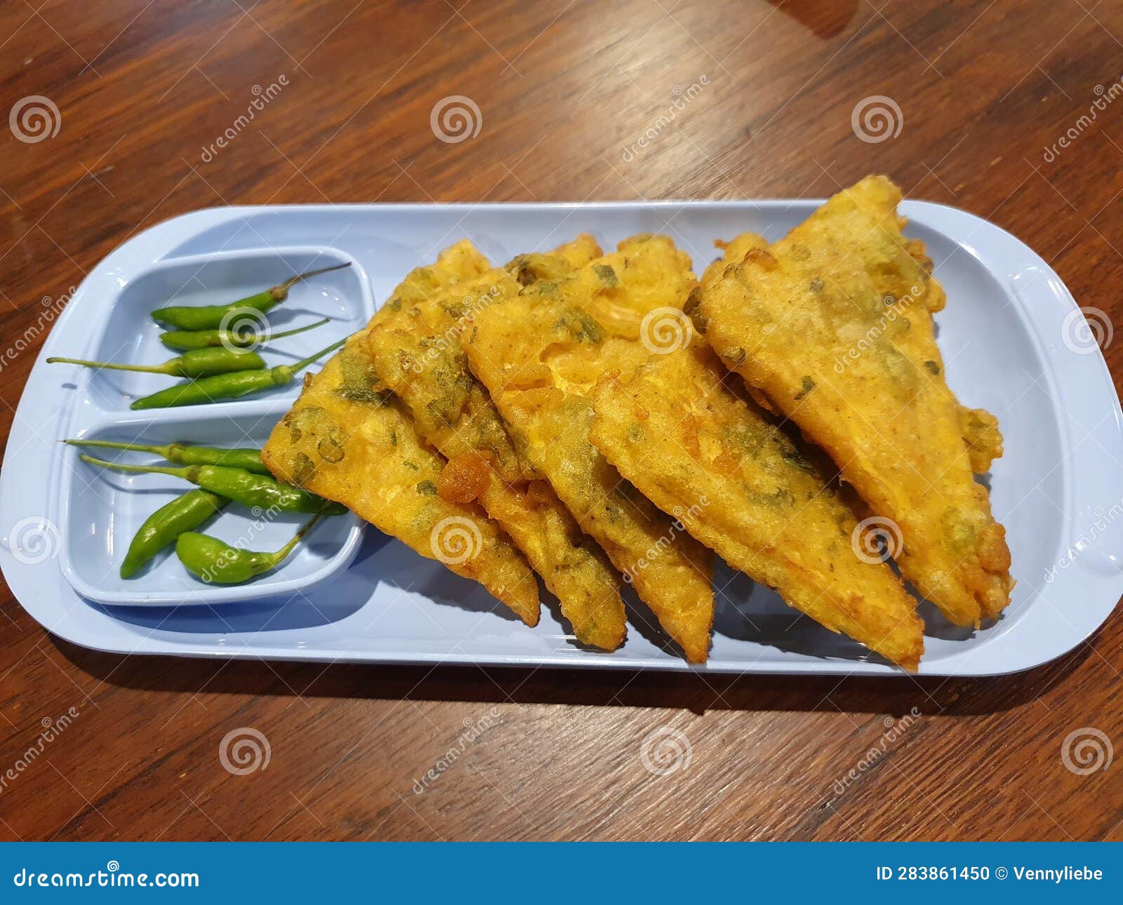 Tempe Mendoan, Fried Soybean Fermented Snack from Java Indonesia Stock ...