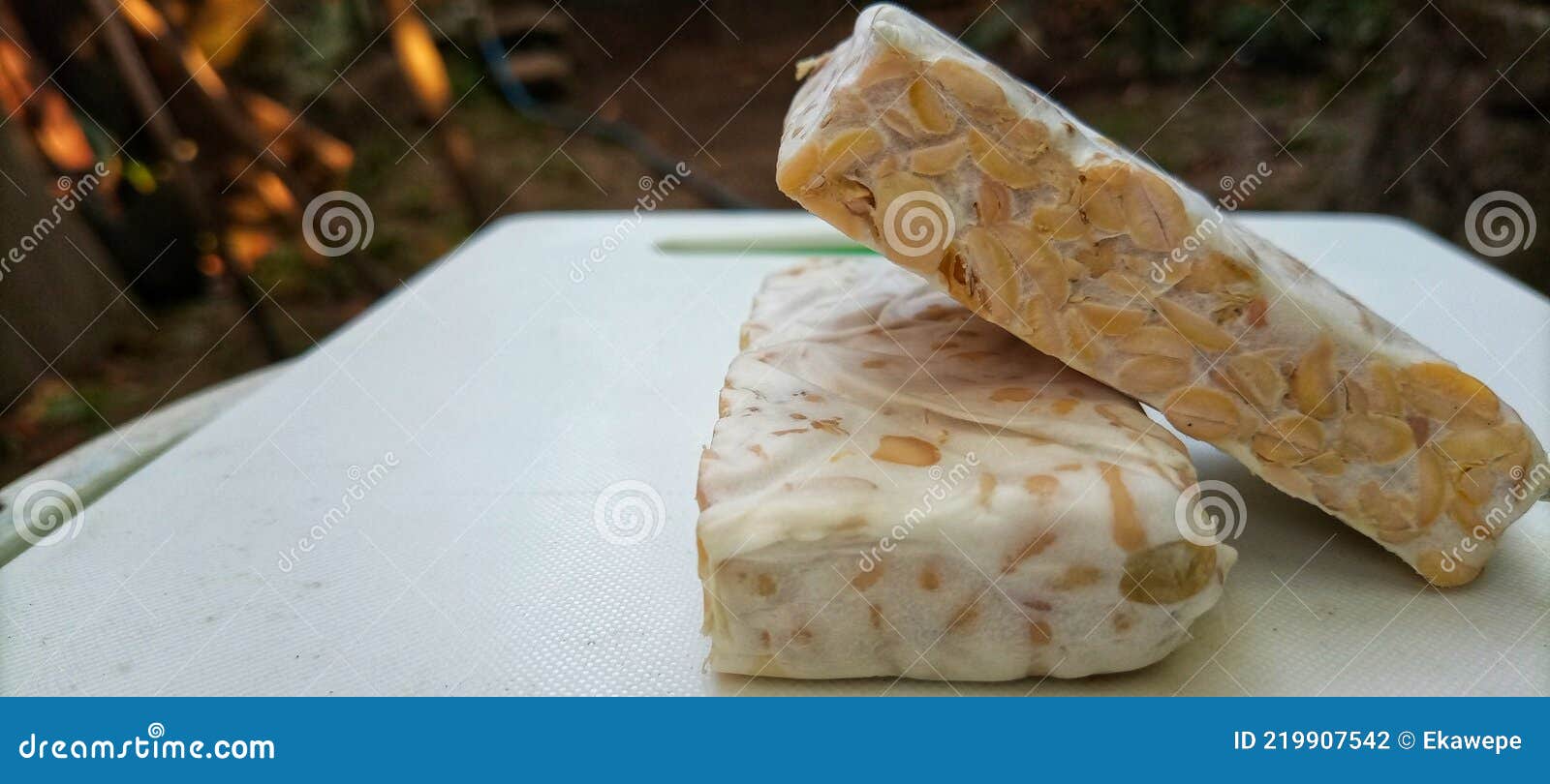 Tempe O Tempeh Es Una Comida Tradicional Indonesia Foto de archivo ...