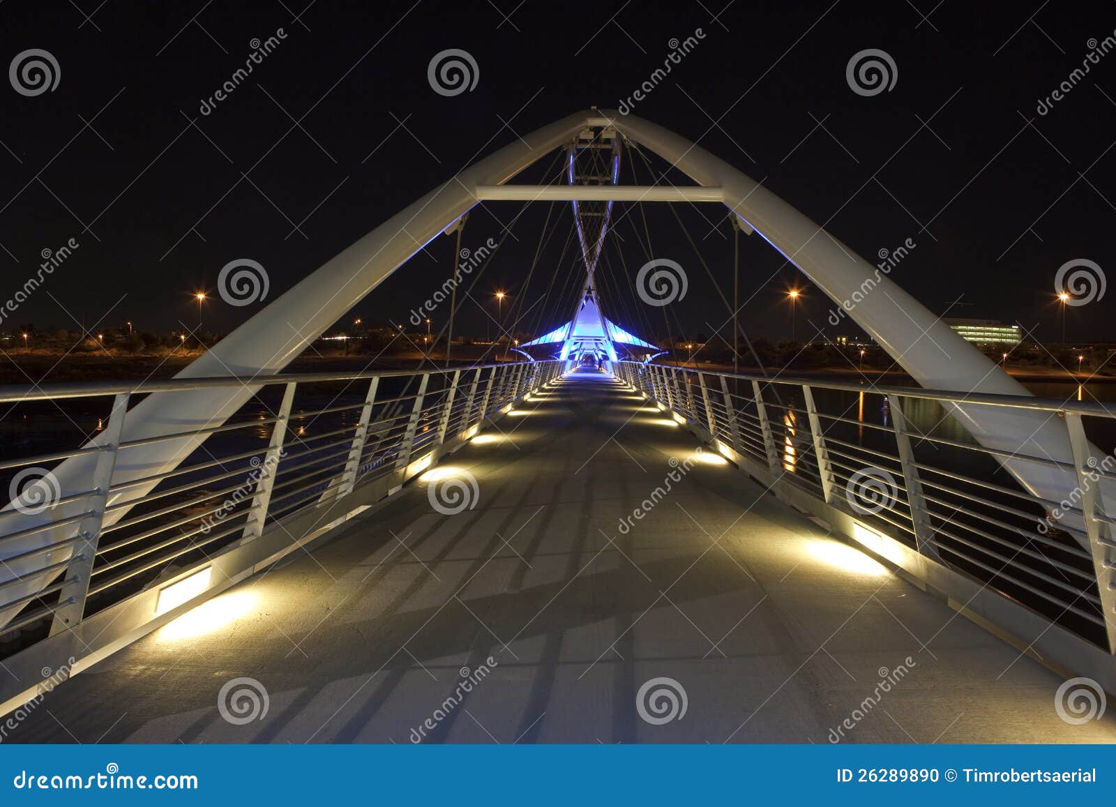 Tempe Pedestrian Bridge stock photo. Image of colors - 26289890