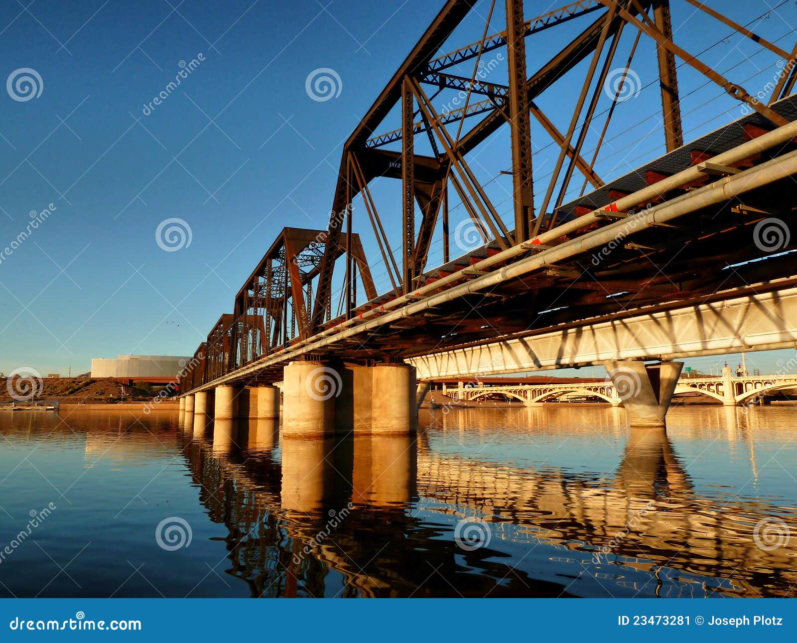Tempe Railroad Bridge stock image. Image of transportation - 23473281