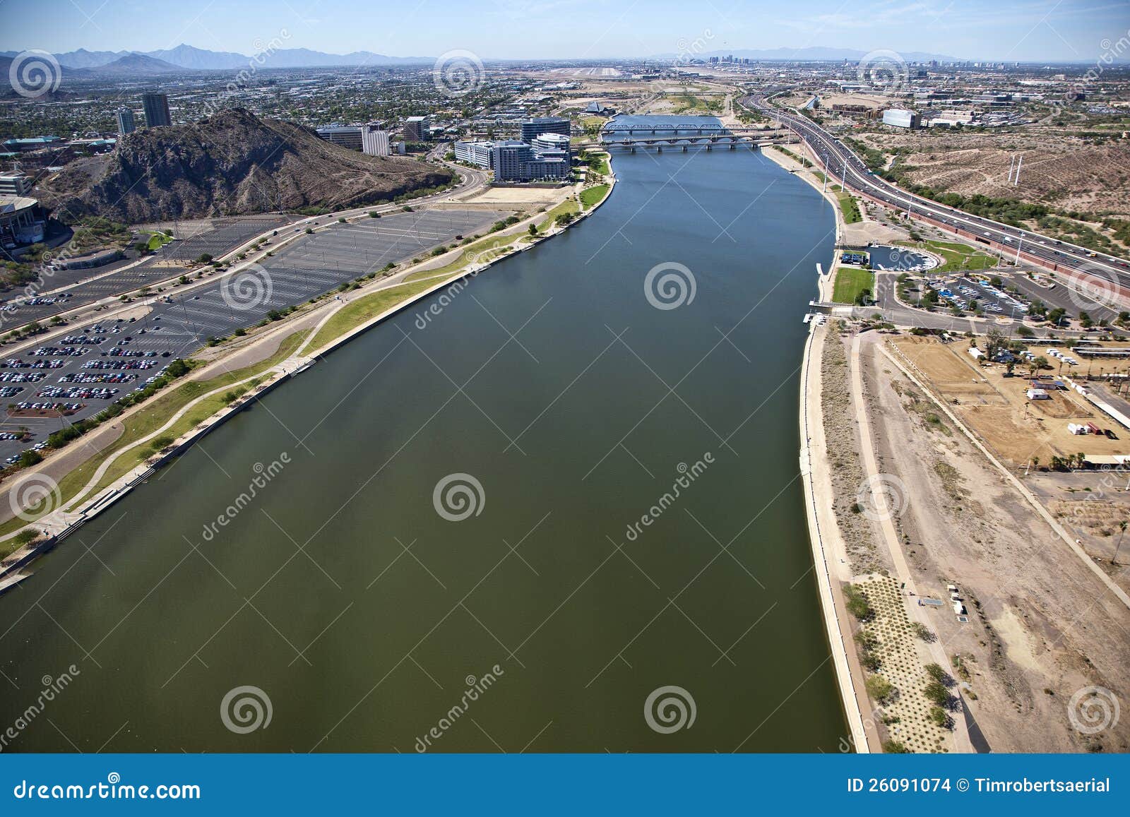 Tempe Town Lake stock photo. Image of tempe, sailing - 26091074