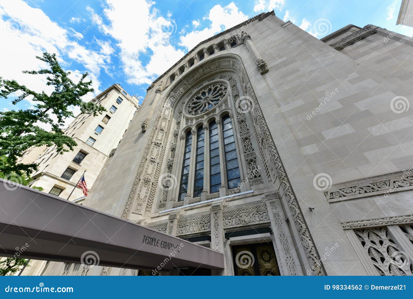 Tempel Emanuel - De Stad Van New York Stock Foto - Image of gebouw ...