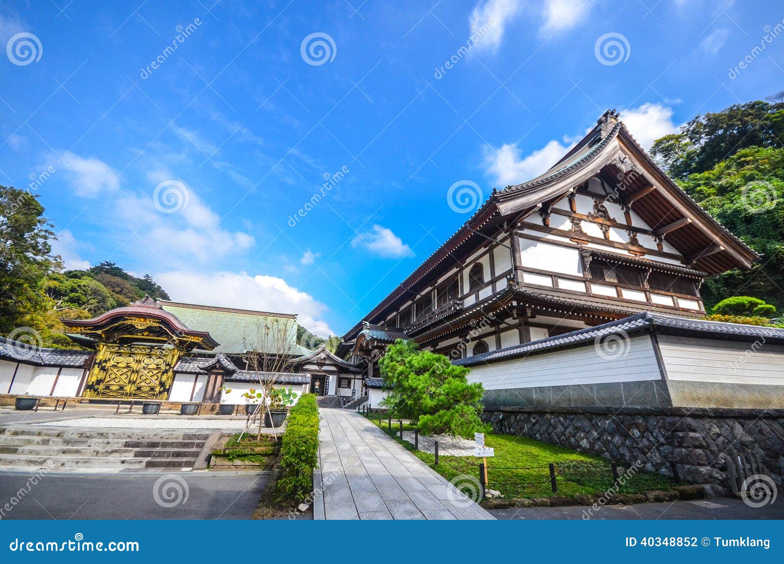 Tempel Kencho -kencho-ji redactionele fotografie. Image of rangen ...