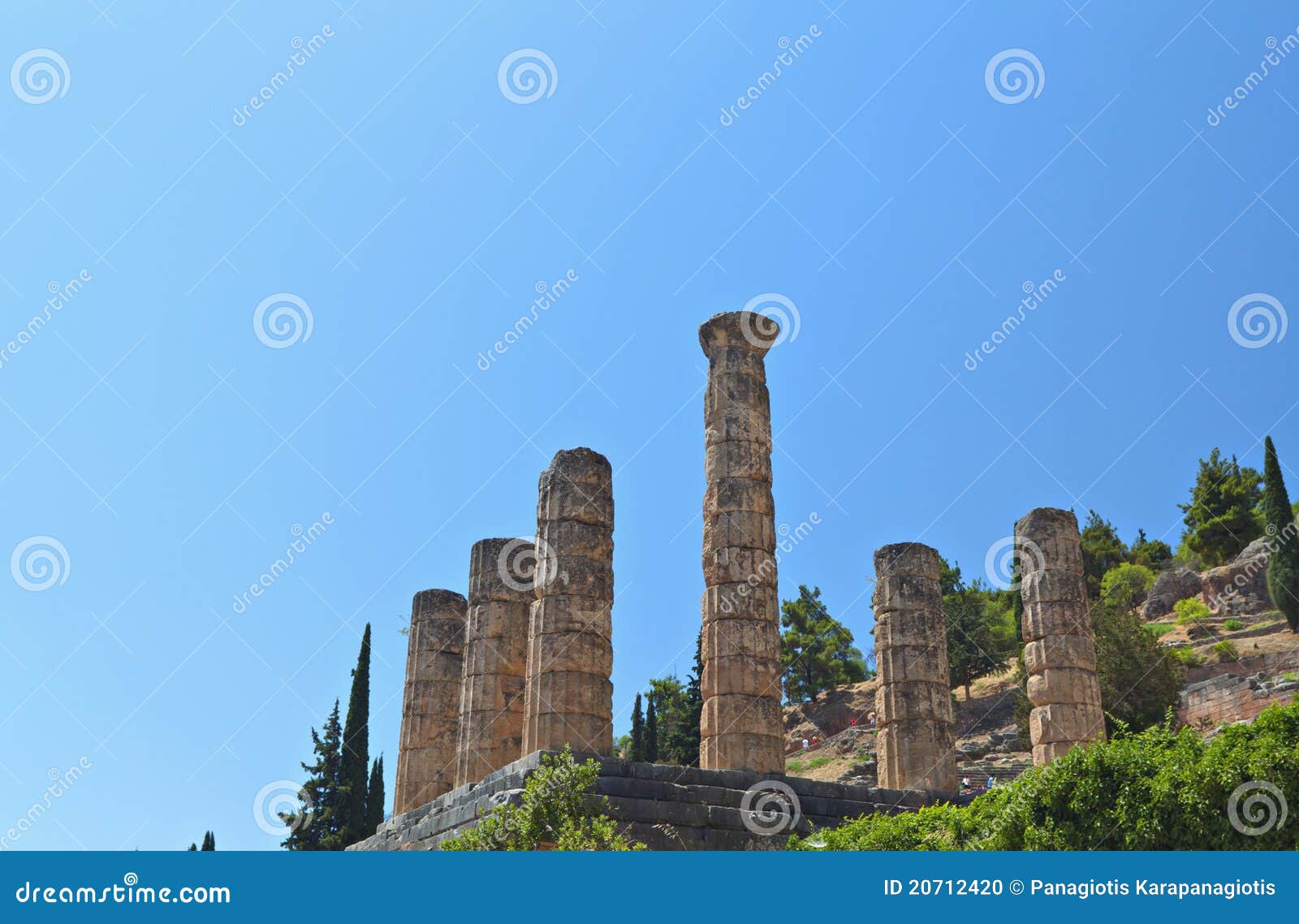 Tempel Van Apollo in Delphi in Griekenland Stock Foto - Image of delphi ...