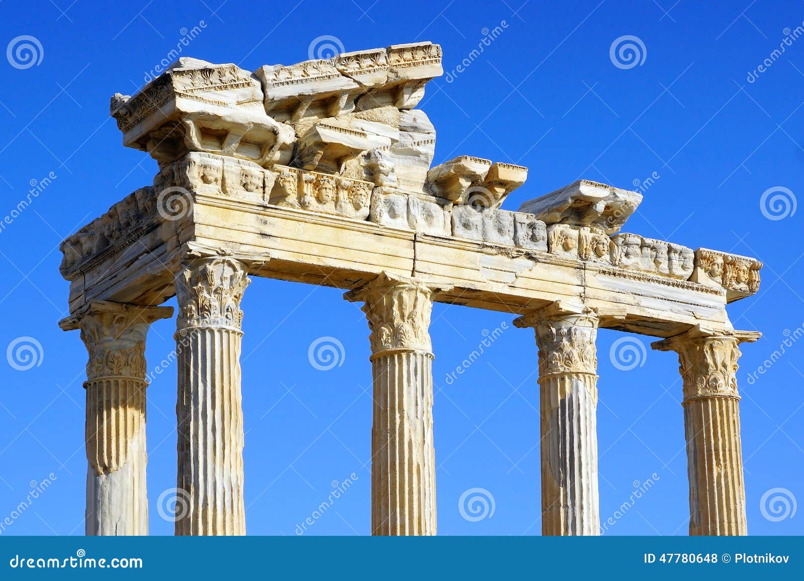 Tempel Van Apollo in Kant, Turkije Stock Foto - Image of apollo ...